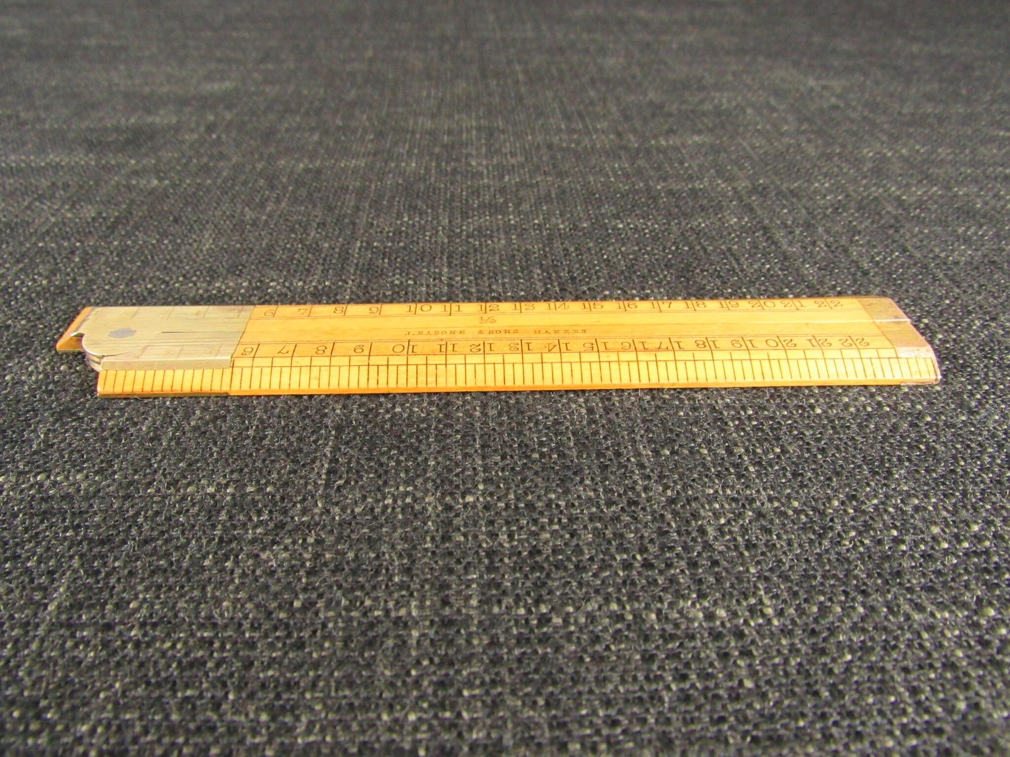 6 inch RABONE 1518 Tailors Diagram Rule & Square *SOLD*