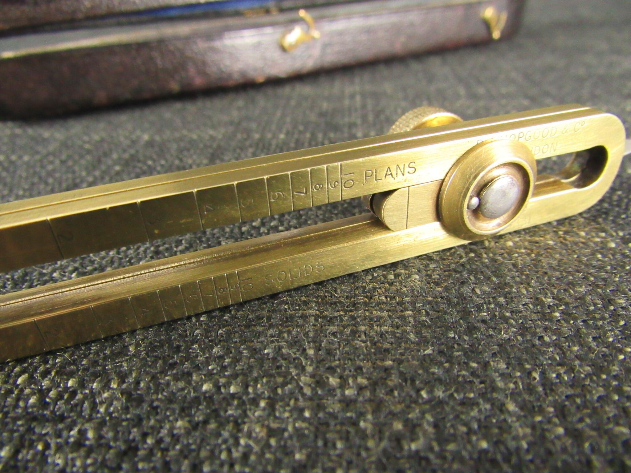 RJ HOPGOOD Proportional Dividers with Broad Arrow Mark *SOLD*