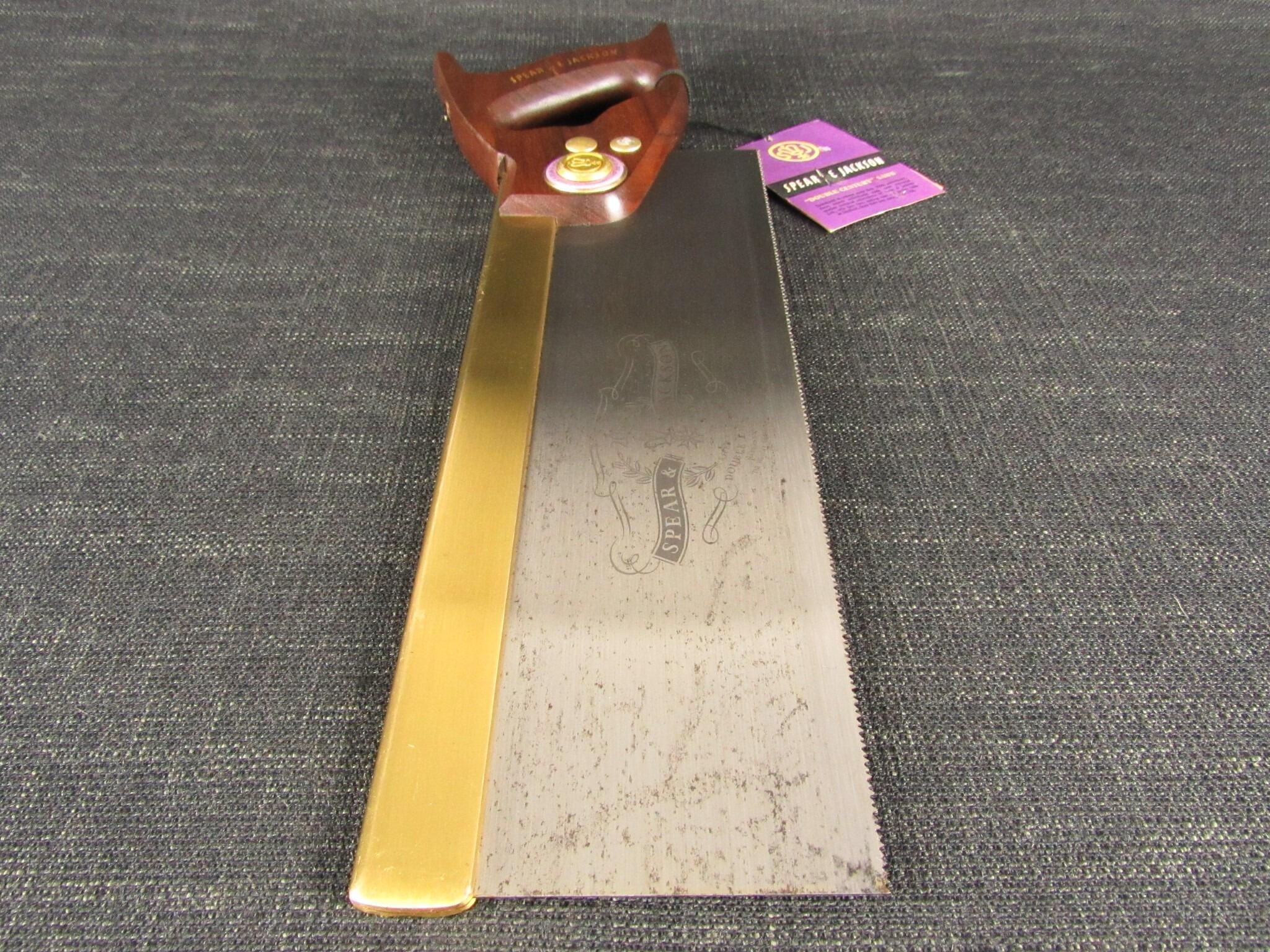 SPEAR & JACKSON Double Century Brass Back Saw - 12 inch *SOLD*