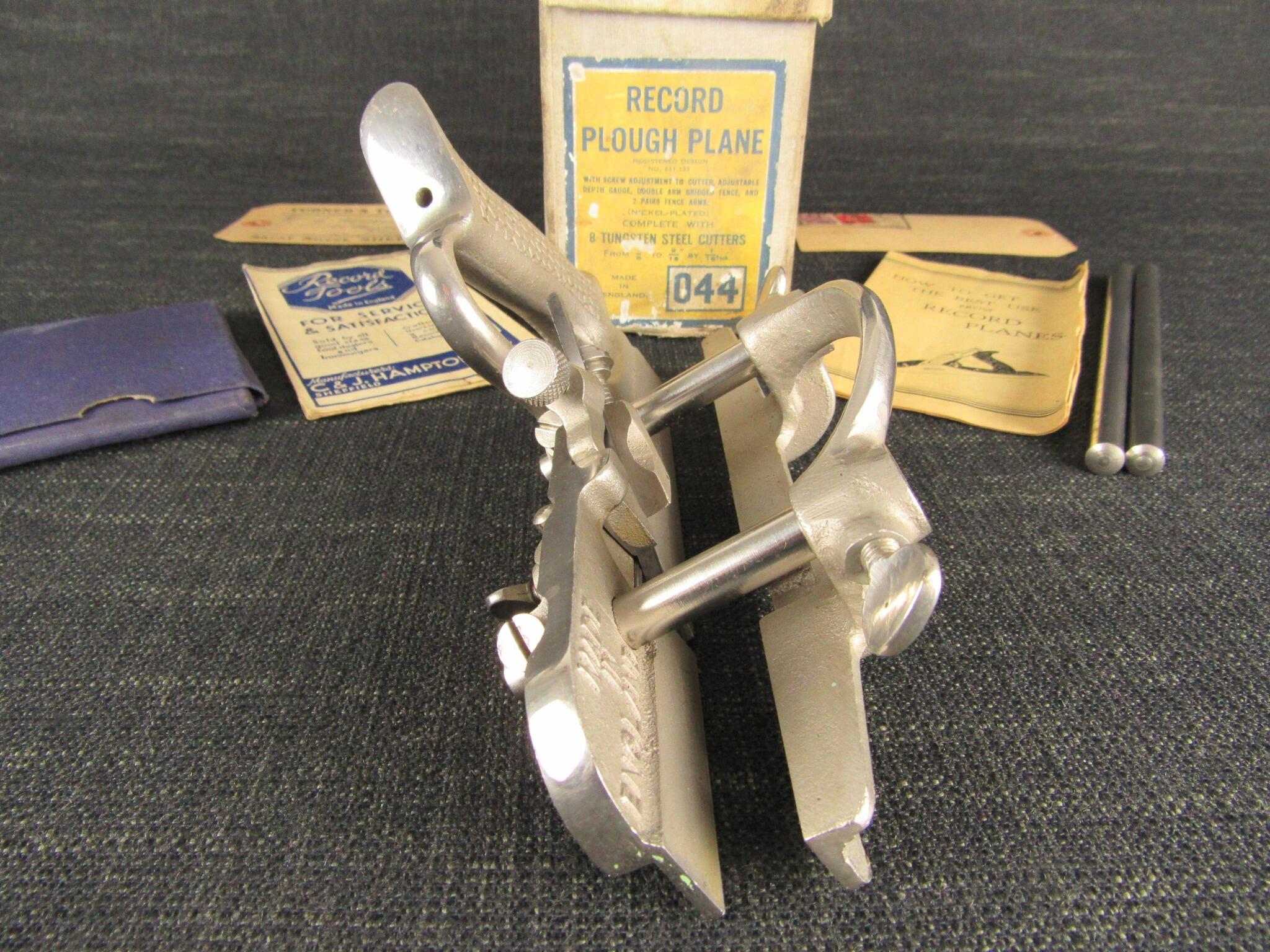 Early RECORD 044 Plough Plane & Ephemera *SOLD*