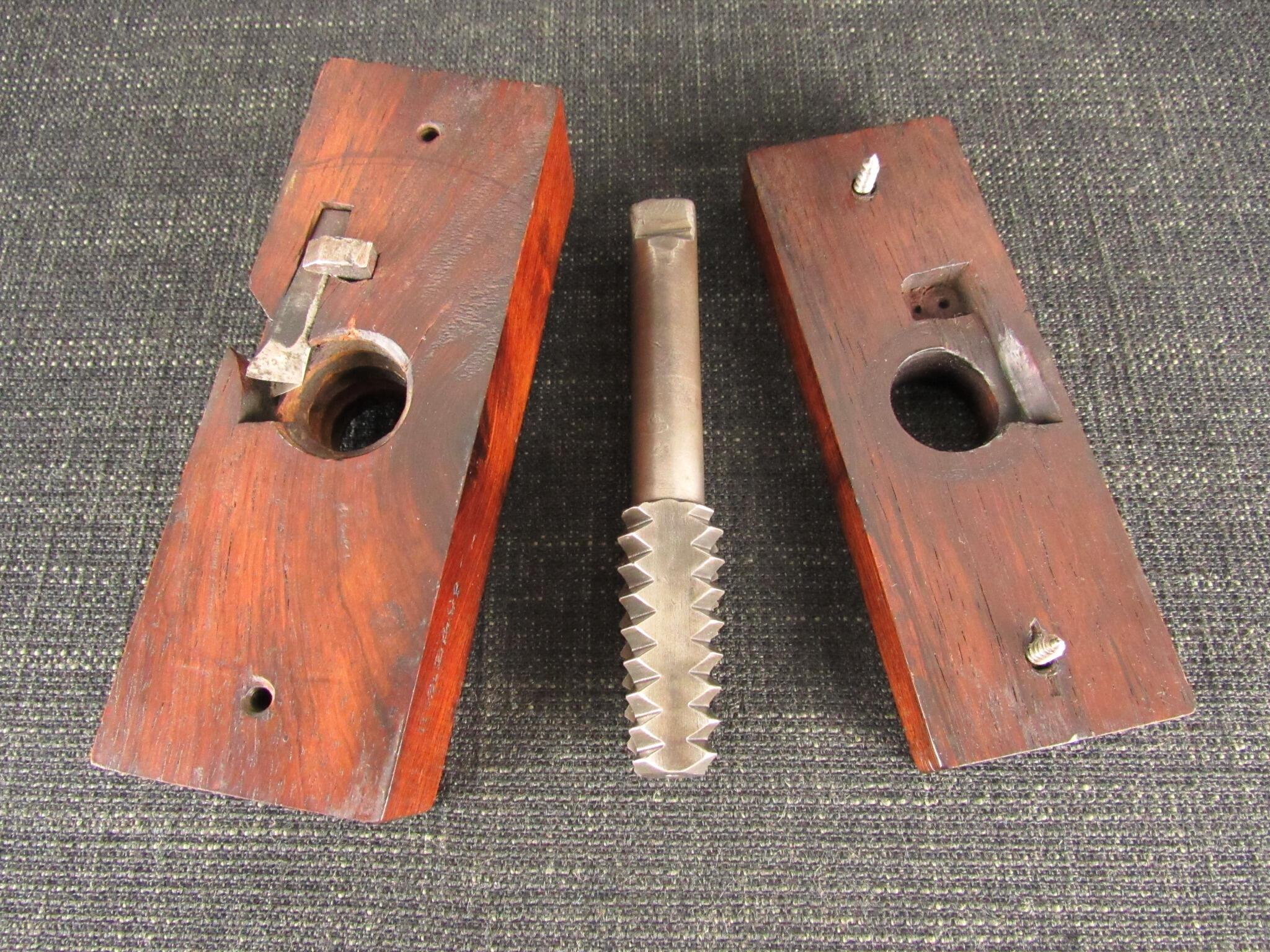 Rosewood Screw Box & Tap by BARBER - 1 inch *SOLD*