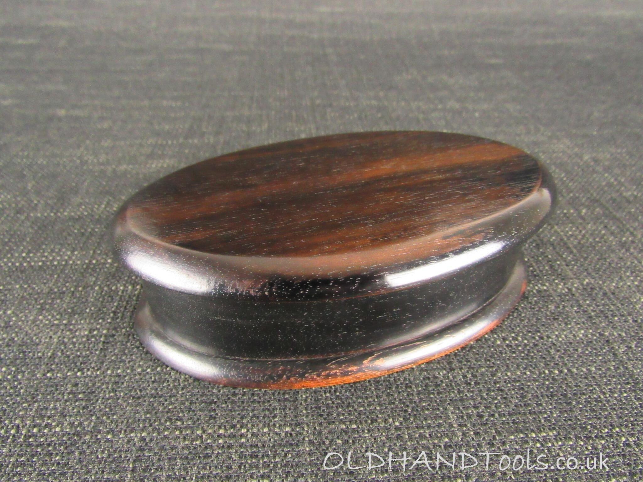 Oval Ebony Box with Hinged Lid *SOLD*
