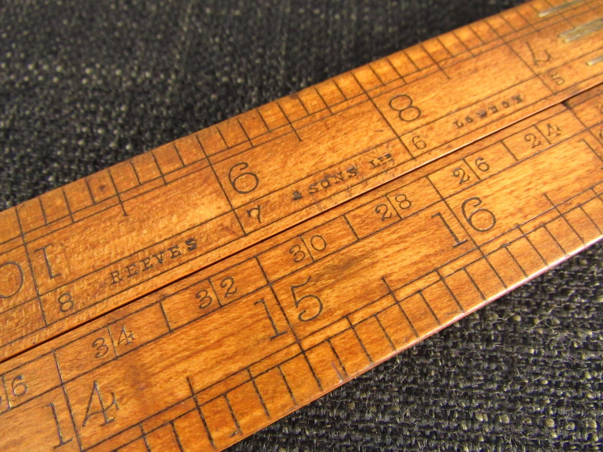 REEVES & SONS 2 foot 4 fold Boxwood Rule *SOLD*