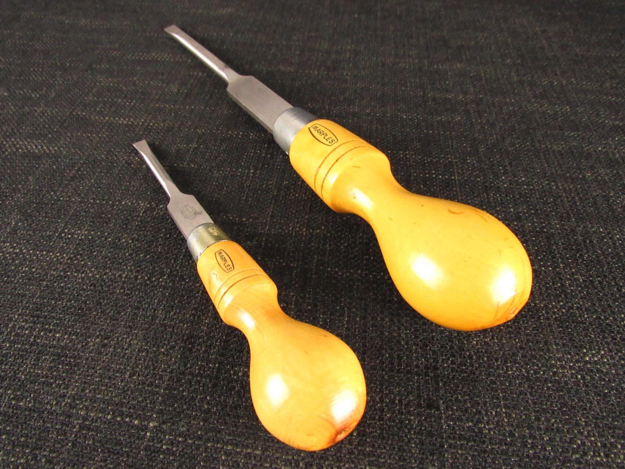 Pair of MARPLES Boxwood Handled Cabinet Screwdrivers - Unused *SOLD*