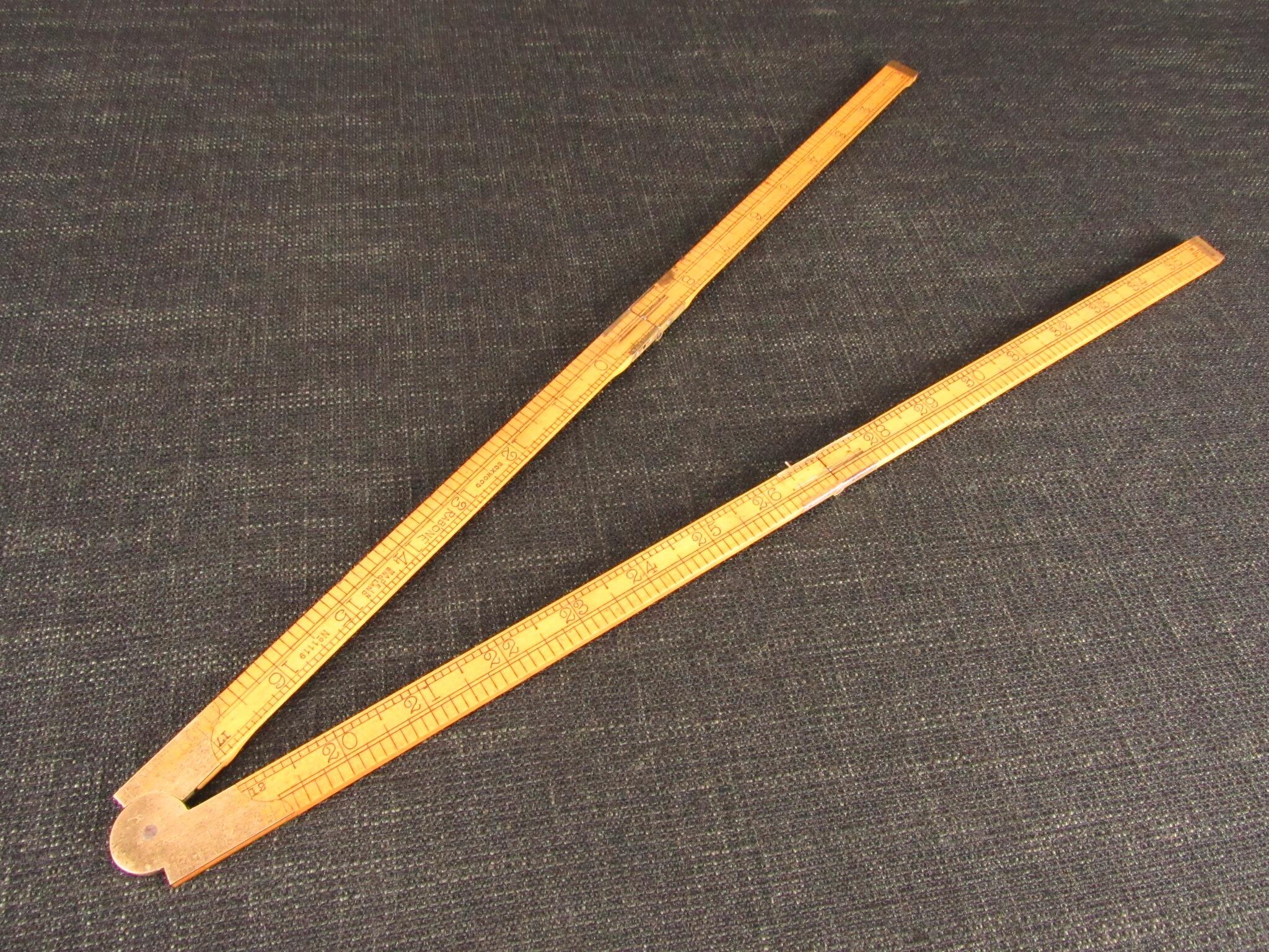 RABONE 1119 Boxwood Rule with Bevelled Edges - 3 Foot 4 Fold *SOLD*