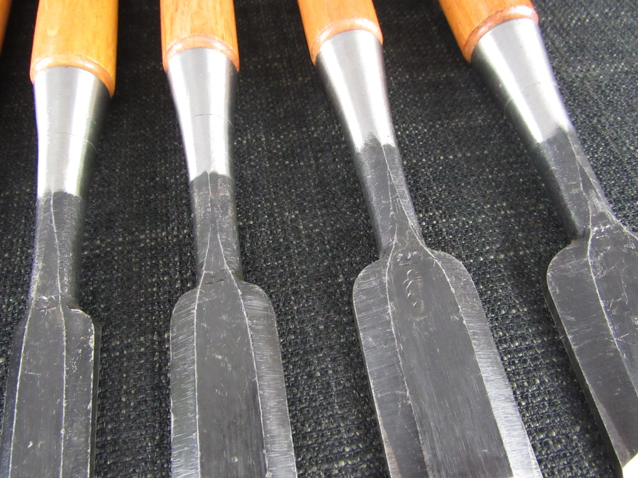 Set of 8 Japanese Chisels *SOLD*