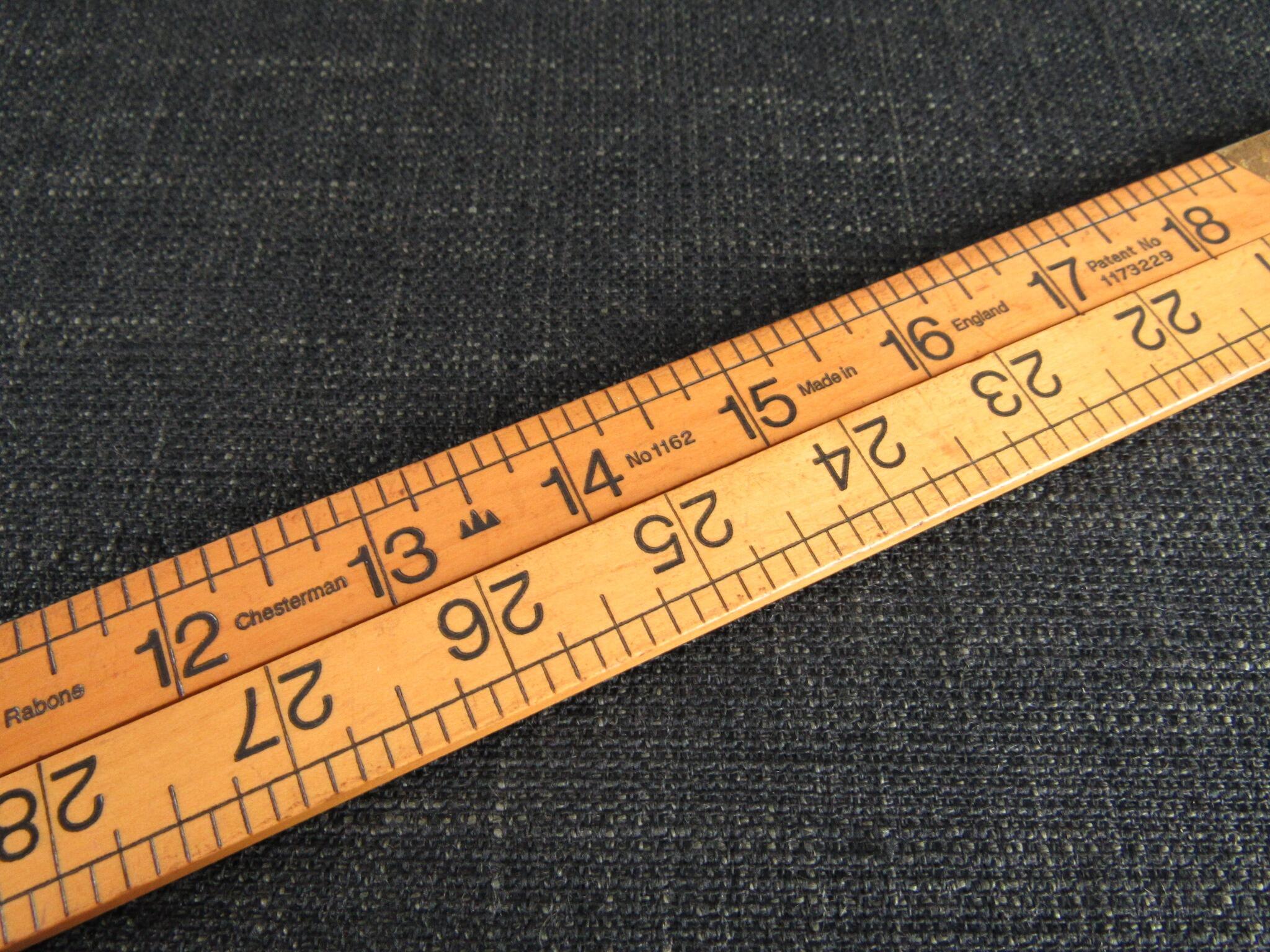 Patent RABONE CHESTERMAN 1162 Imperial & Metric Boxwood Rule - 3ft - 1 ...
