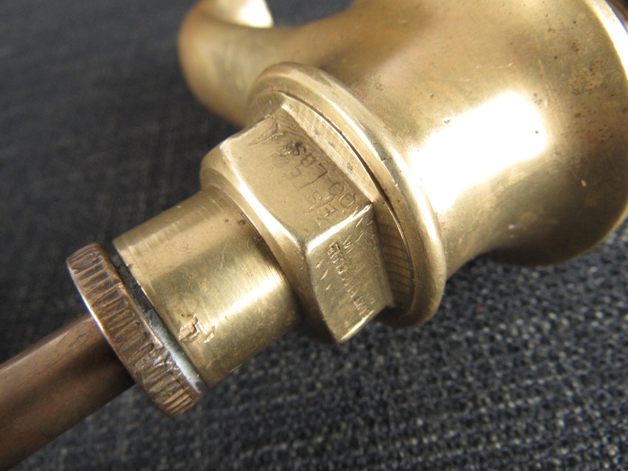 Pair of ROWE BROTHERS Antique Brass Taps - for restoration *SOLD*