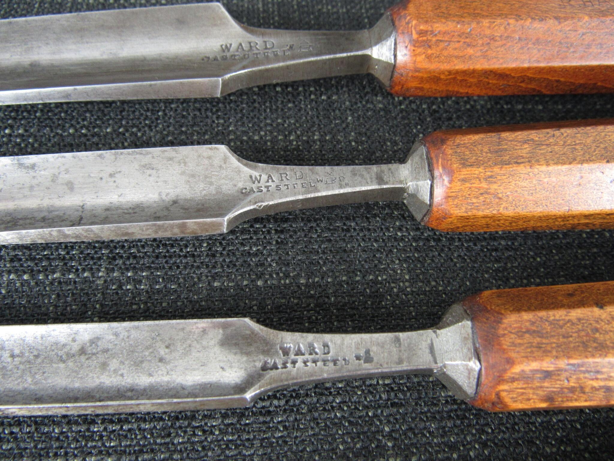 Graduated Set of 6 WARD Firmer Gouges *SOLD*