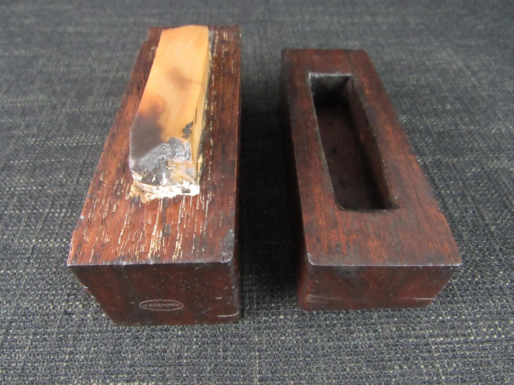 Boxed Small Vintage Translucent Oil Stone - Sharpening Stone