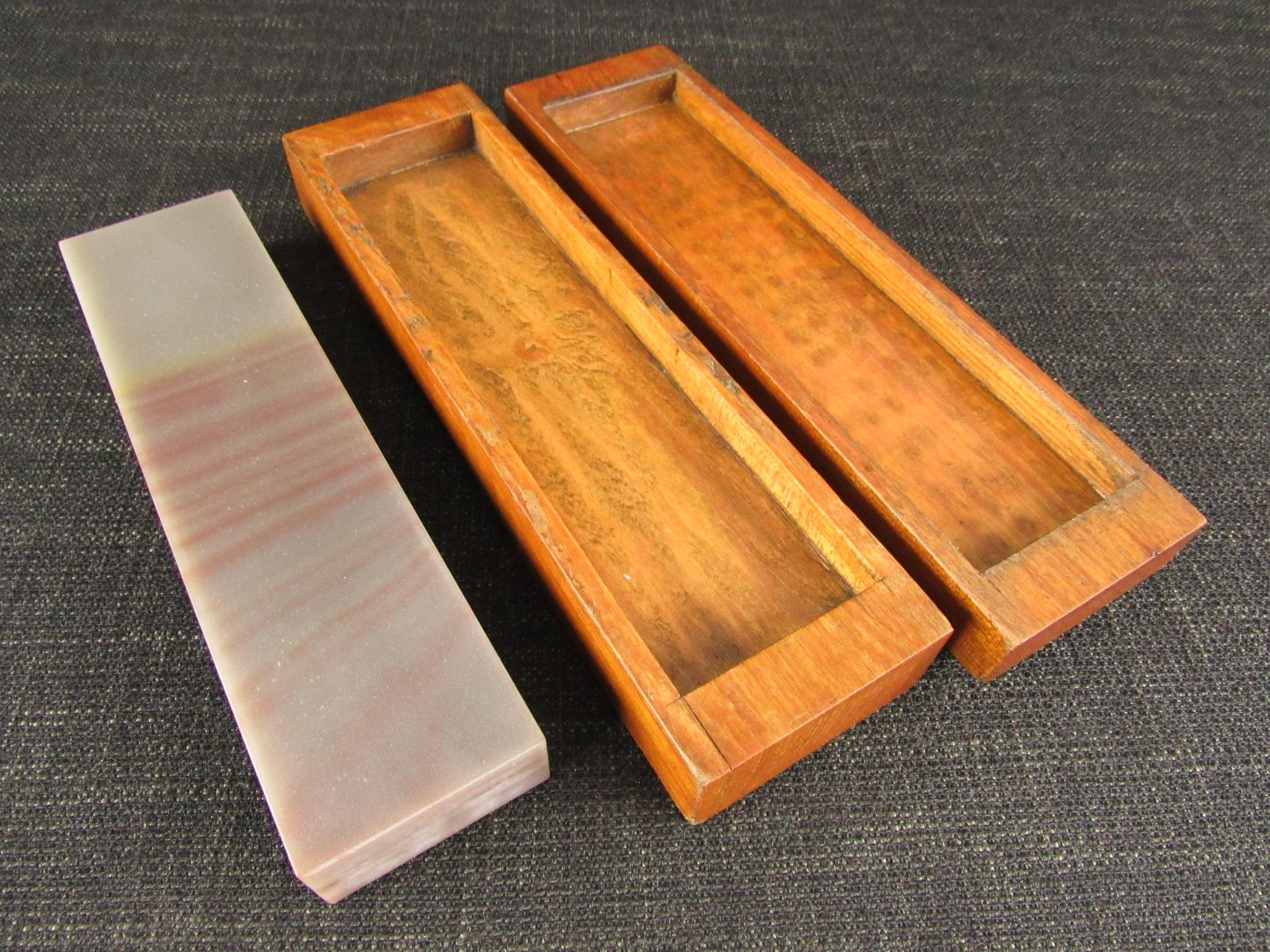 Natural NORTON HB8 Hard Arkansas Oil Stone - Sharpening Stone with Red ...