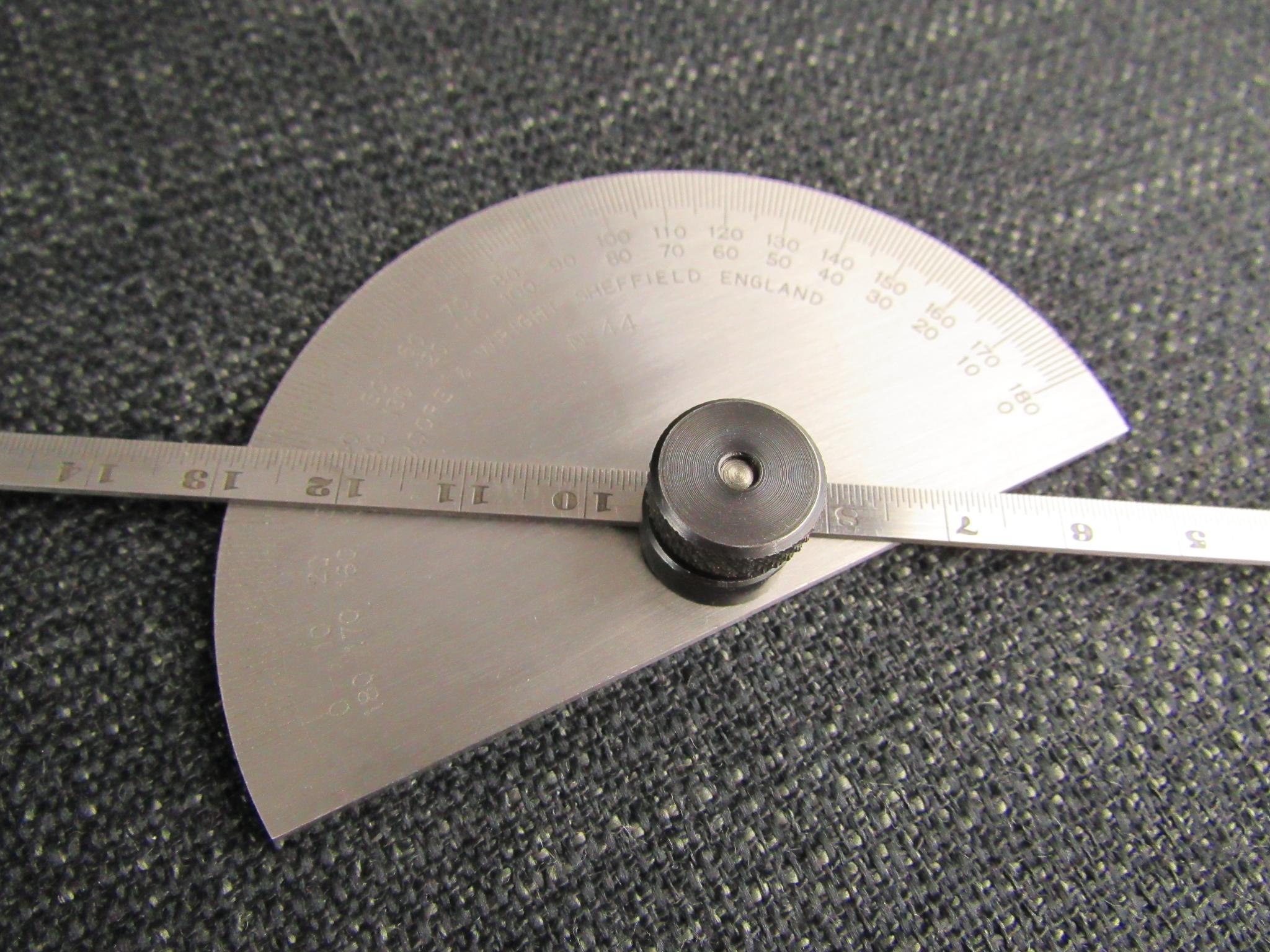 MOORE & WRIGHT No.44 Protractor Depth Gauge *SOLD*