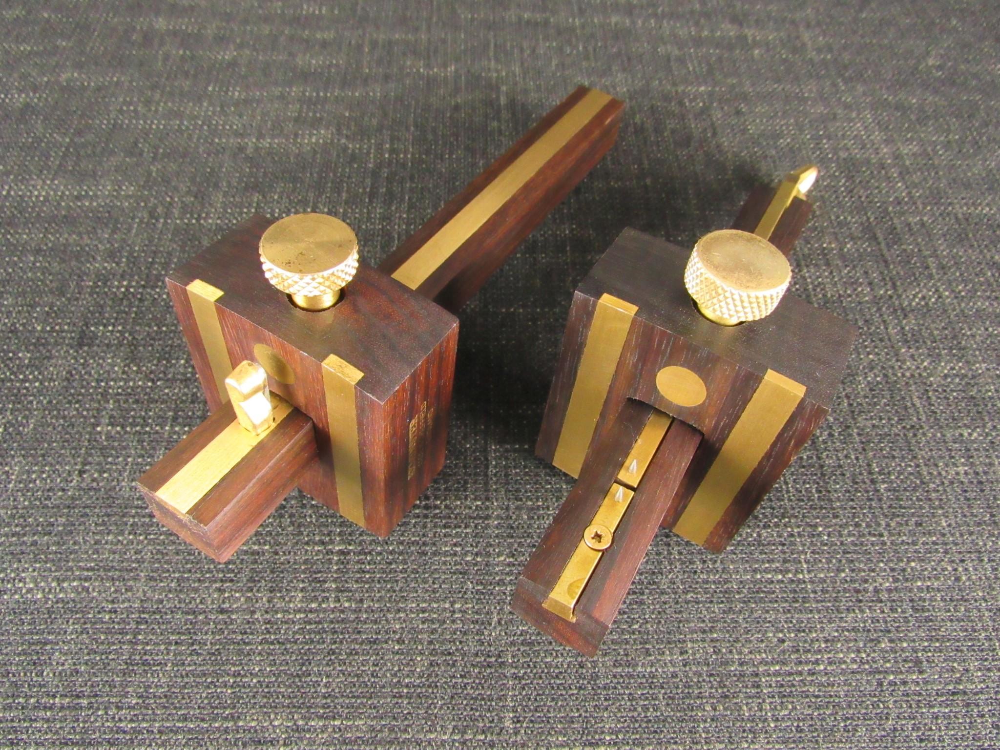 2 AXMINSTER Gauges - Mortice Marking Gauge & Cutting Gauge *SOLD*