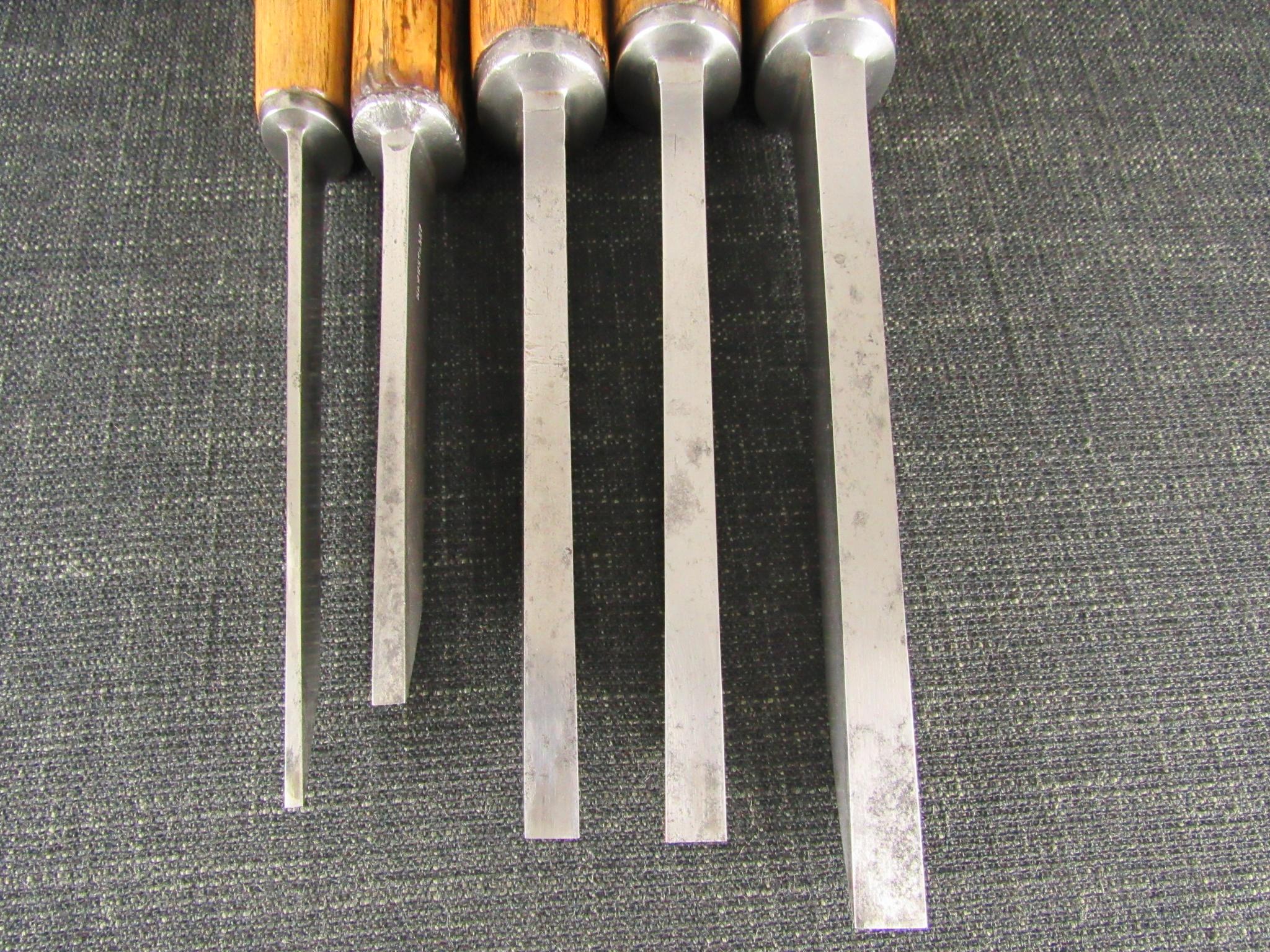 5 MAW & STALEY Pig Sticker Mortice Chisels *SOLD*