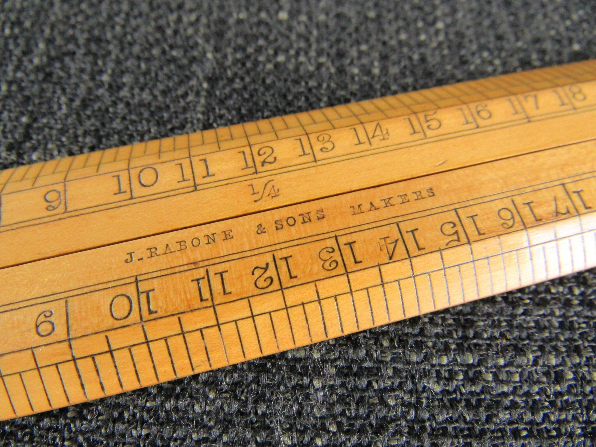 6 inch RABONE 1518 Tailors Diagram Rule & Square *SOLD*