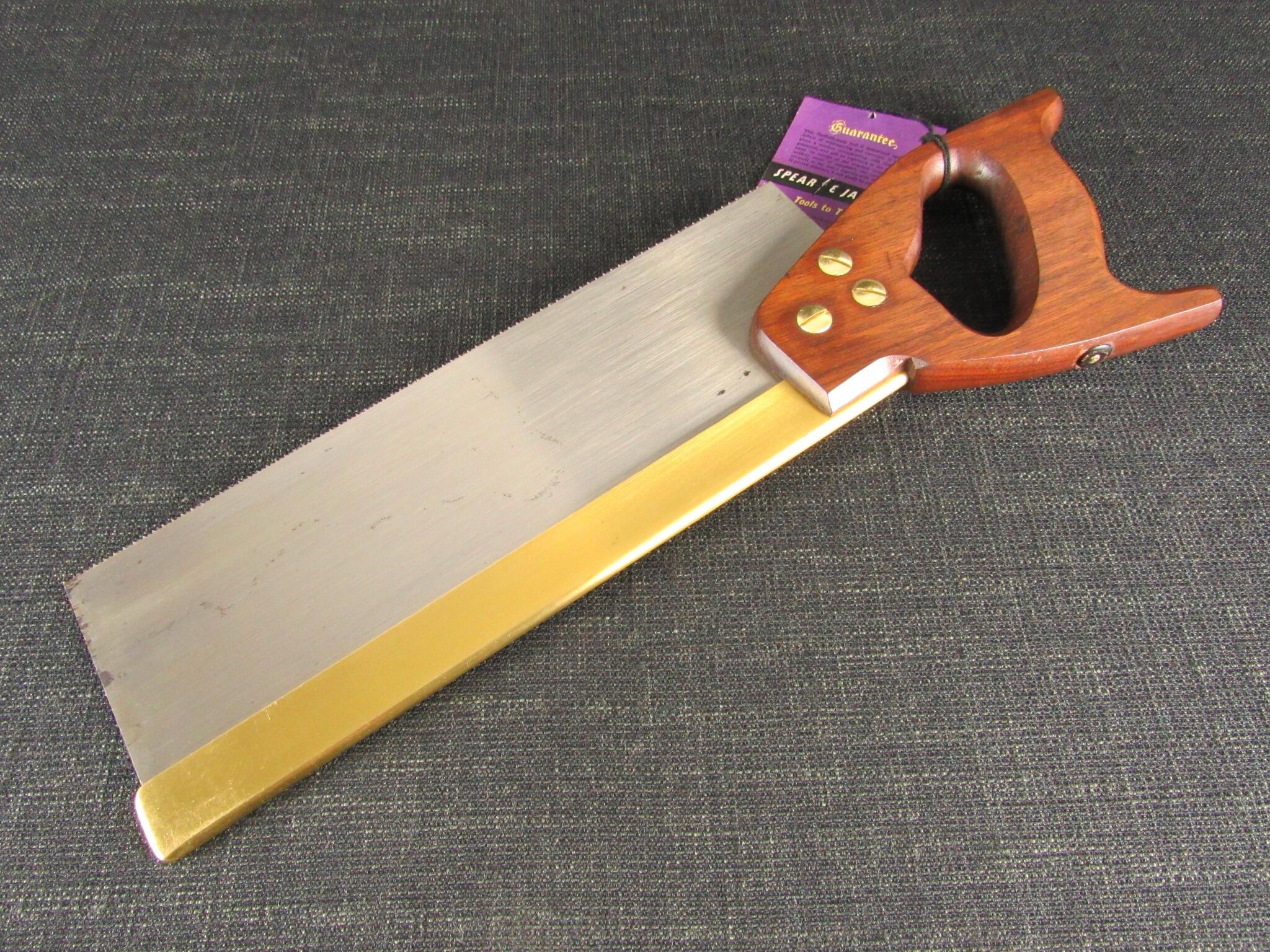 SPEAR & JACKSON Double Century Brass Back Saw - 12 inch *SOLD*
