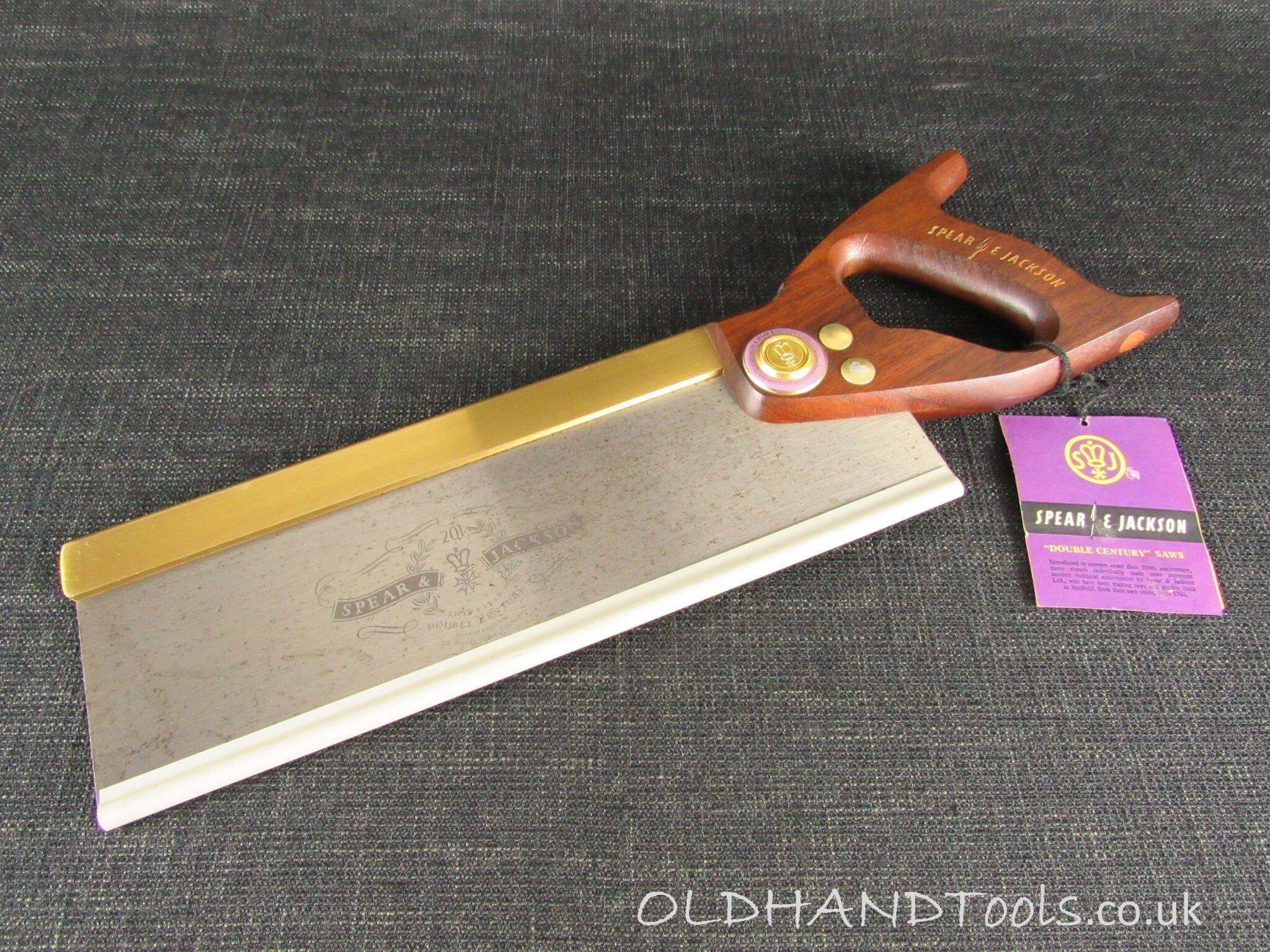 SPEAR & JACKSON Double Century Brass Back Saw - 12 inch *SOLD*