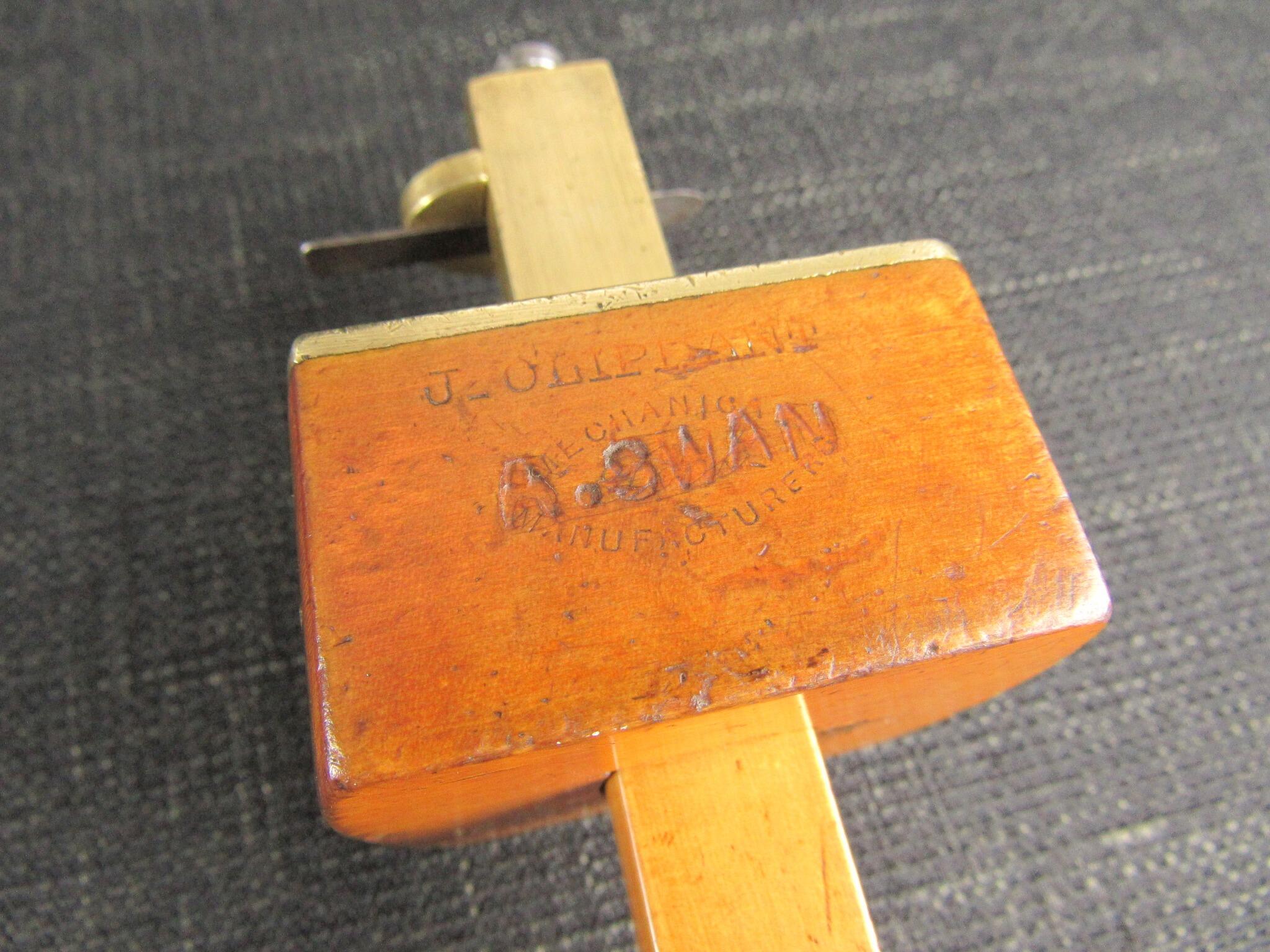 MATHIESON Boxwood Cutting Gauge - Slitting Gauge *SOLD*