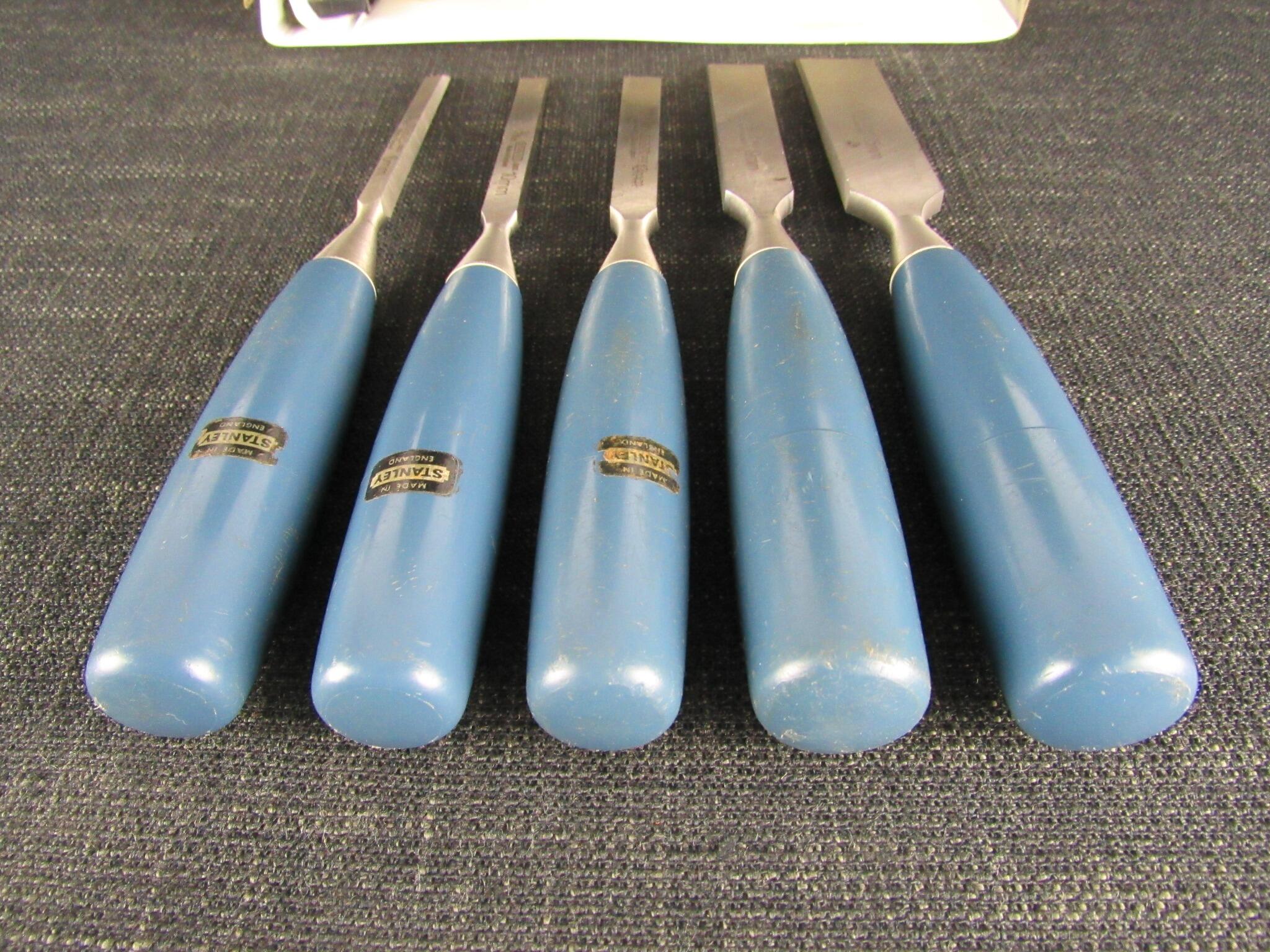 Set of 5 STANLEY 5003 Firmer Chisels - Made in England *SOLD*