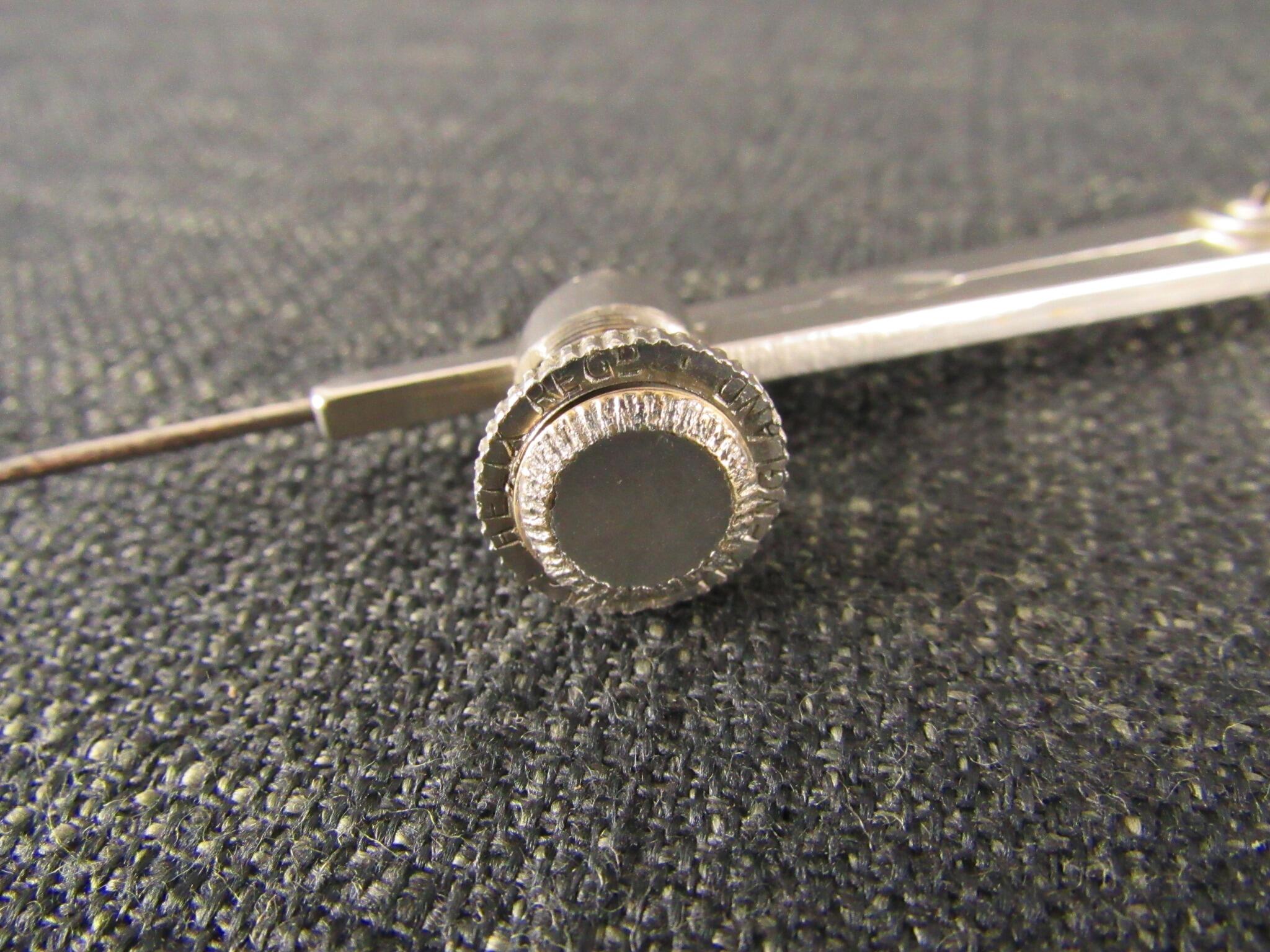 HELIX Nickel Plated Brass Compass *SOLD*