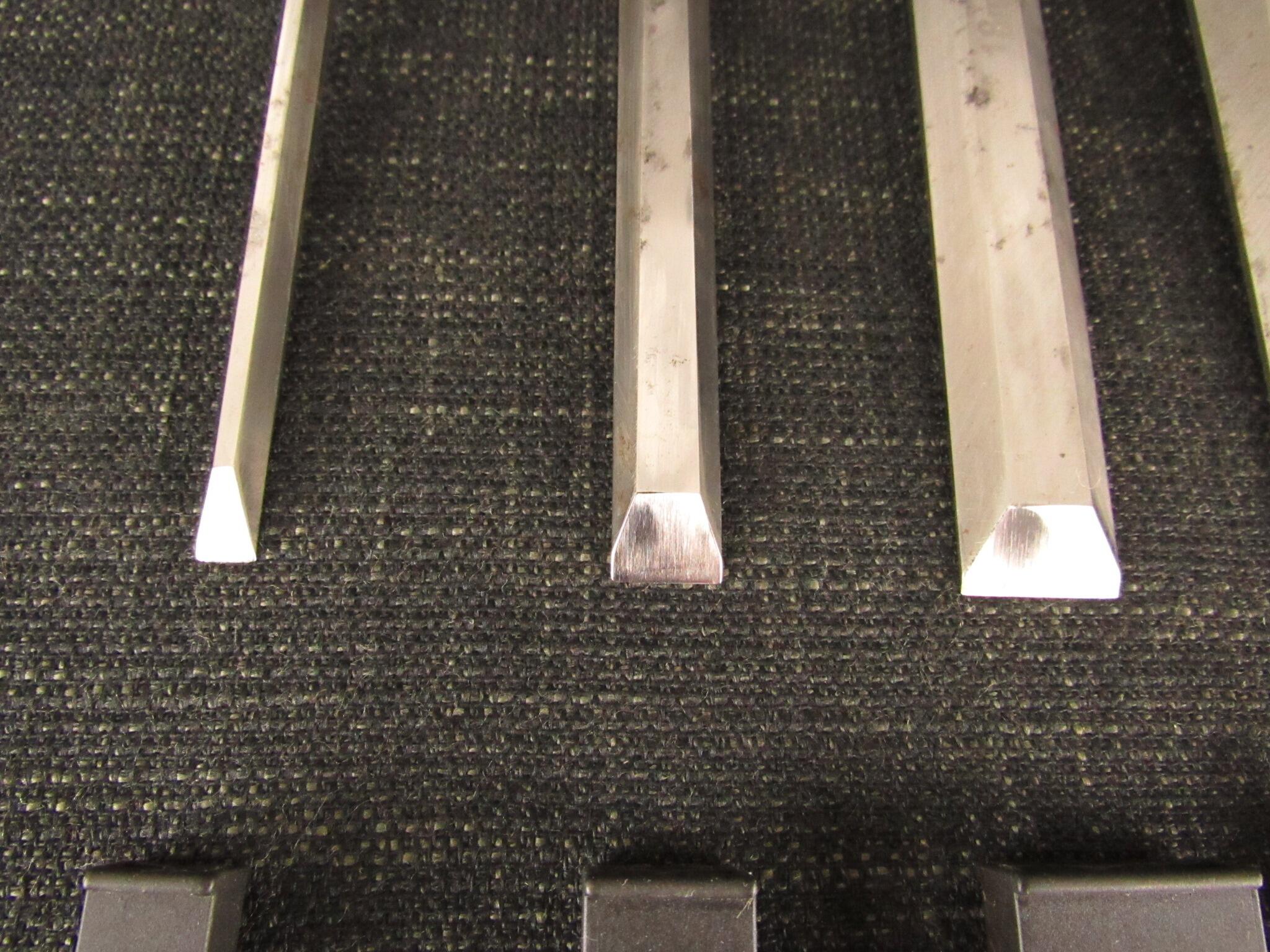 Set of 6 STANLEY 5002 Bevel Edge Chisels - Made in England *SOLD*