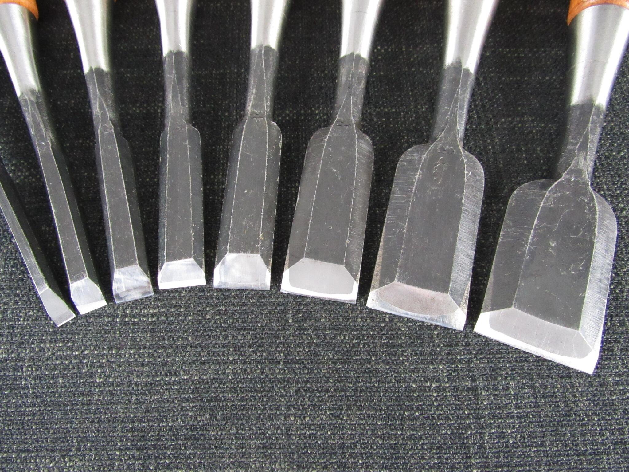 Set of 8 Japanese Chisels *SOLD*