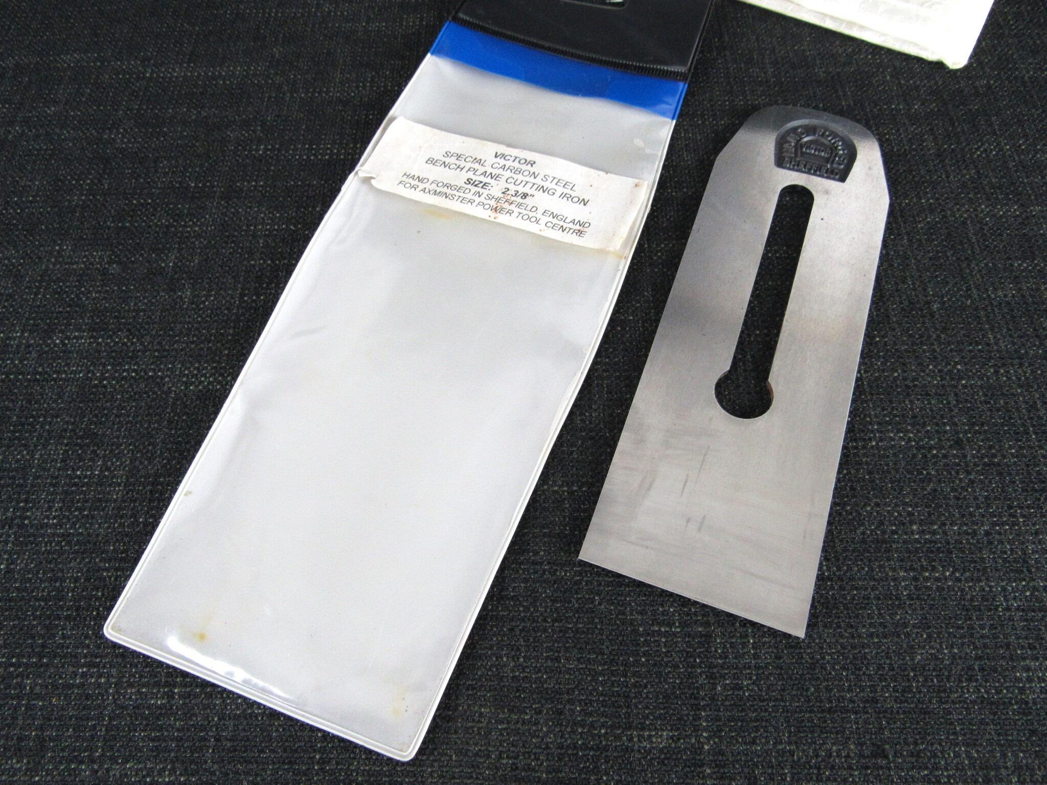 VICTOR 2 3/8 inch Plane Blade Iron - CLIFTON Planes *SOLD*