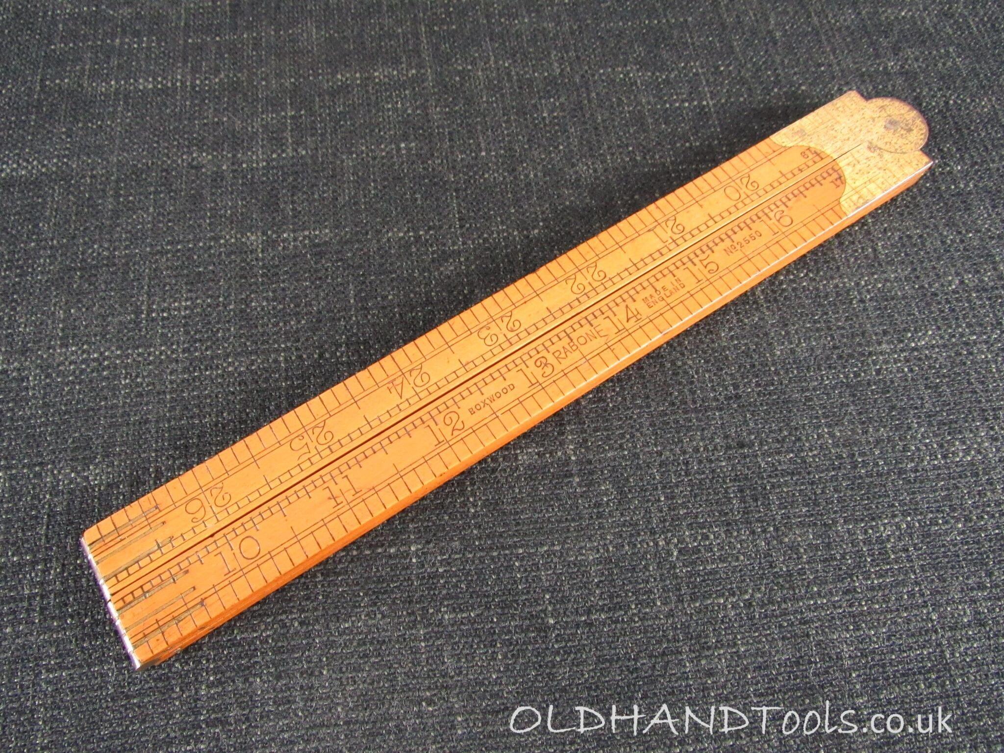 RABONE 2550 Boxwood Rule with Bevelled Edge - 3 foot 4 fold