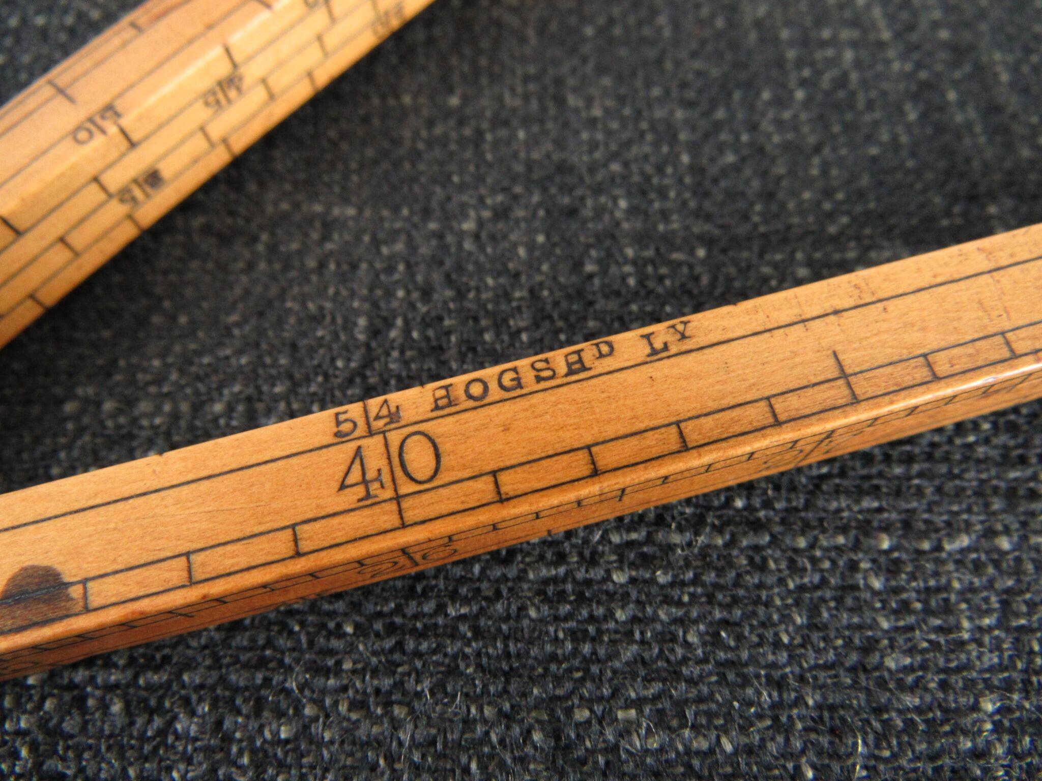 Joseph LONG 6 Fold Boxwood Gauging Rod or Dipping Rule *SOLD*