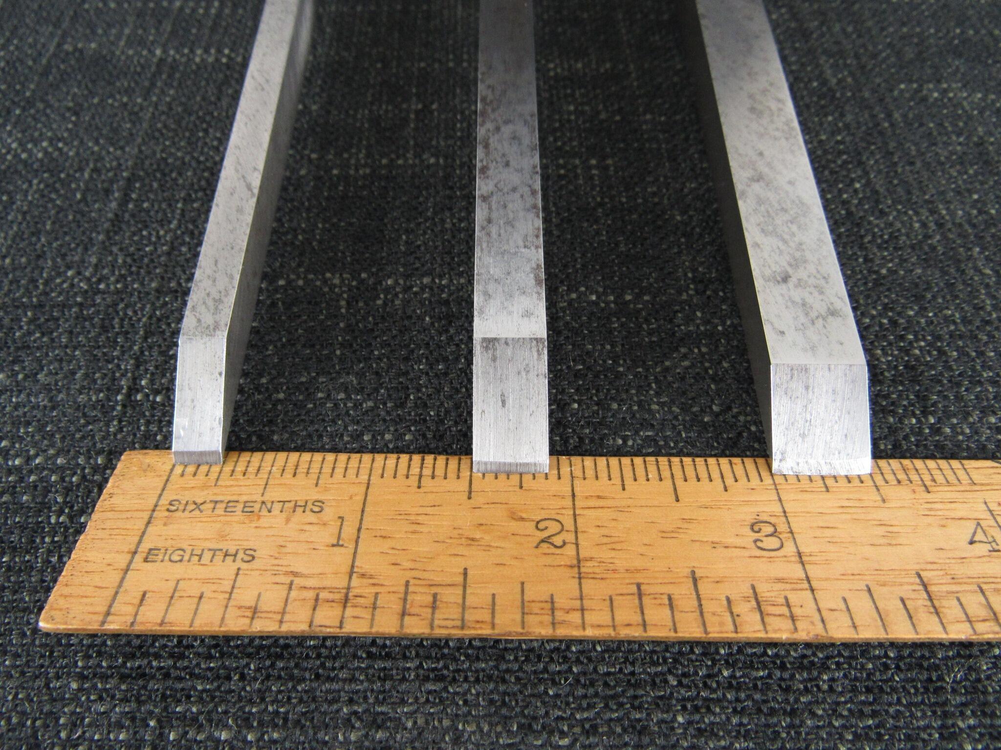 3 Graduated MARPLES Mortice Chisels *SOLD*