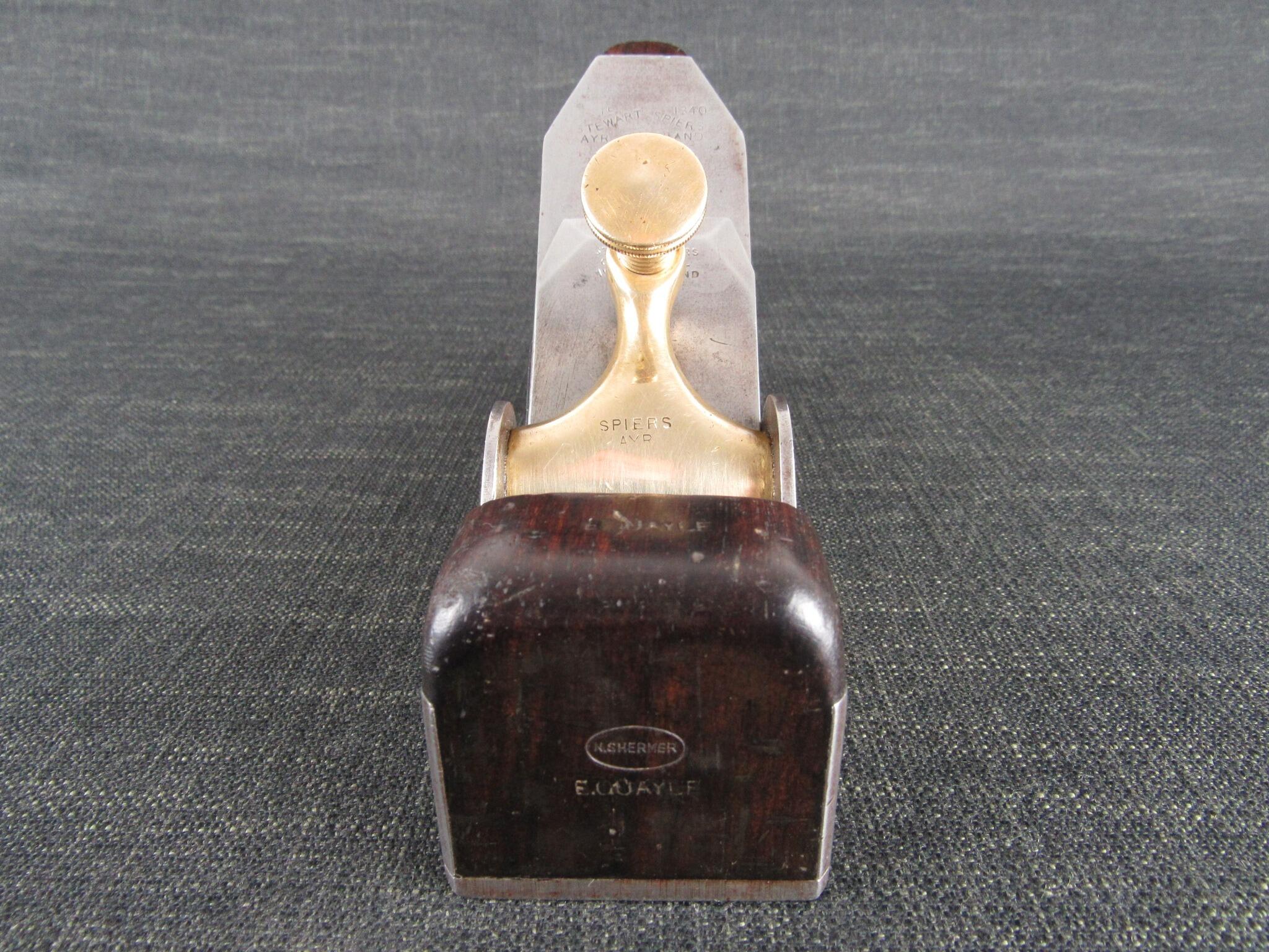 SPIERS Dovetailed Smoothing Plane with Parallel Sides