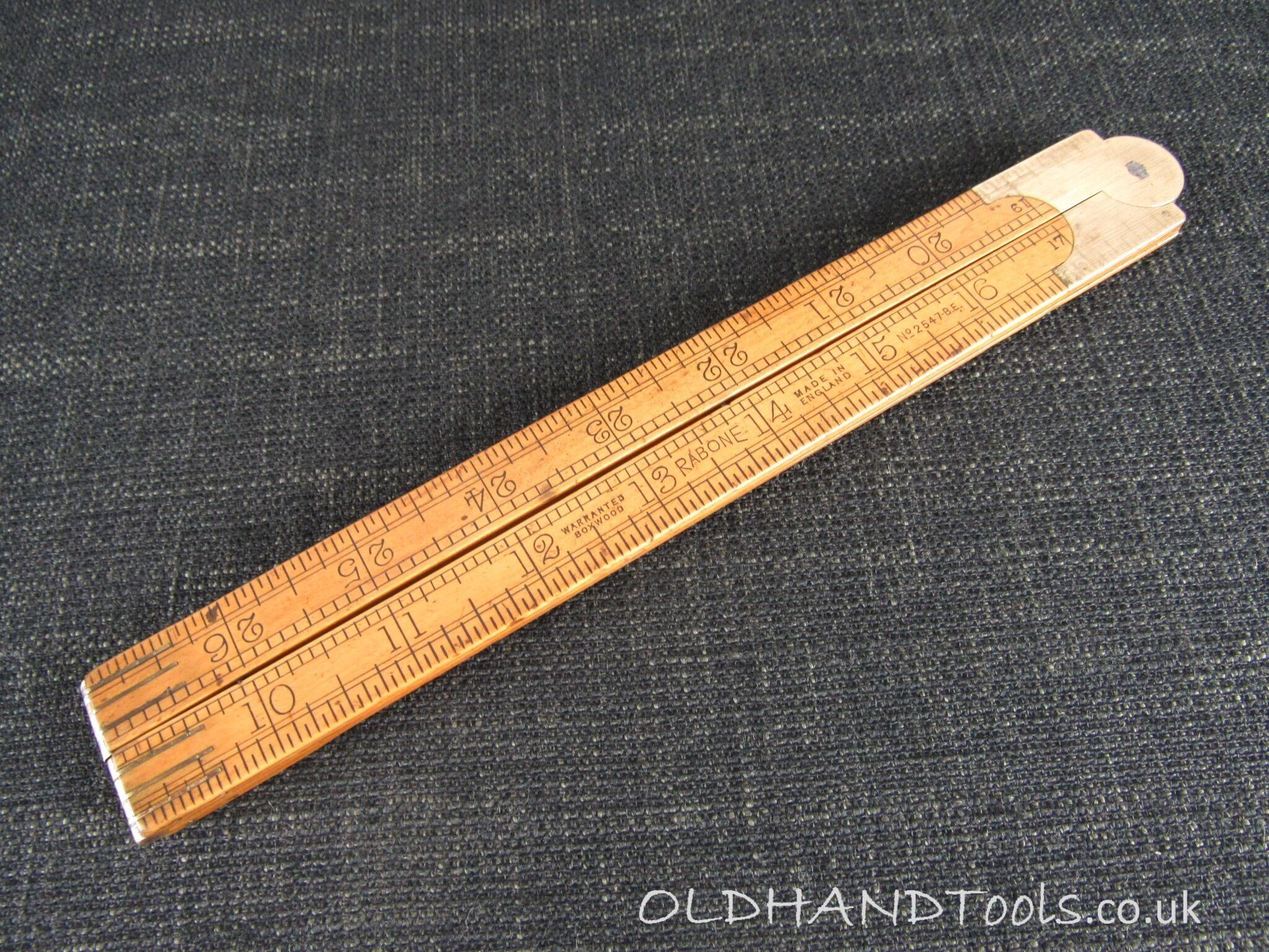 RABONE 2547 Boxwood Rule with Bevelled Edge - 3 foot 4 fold