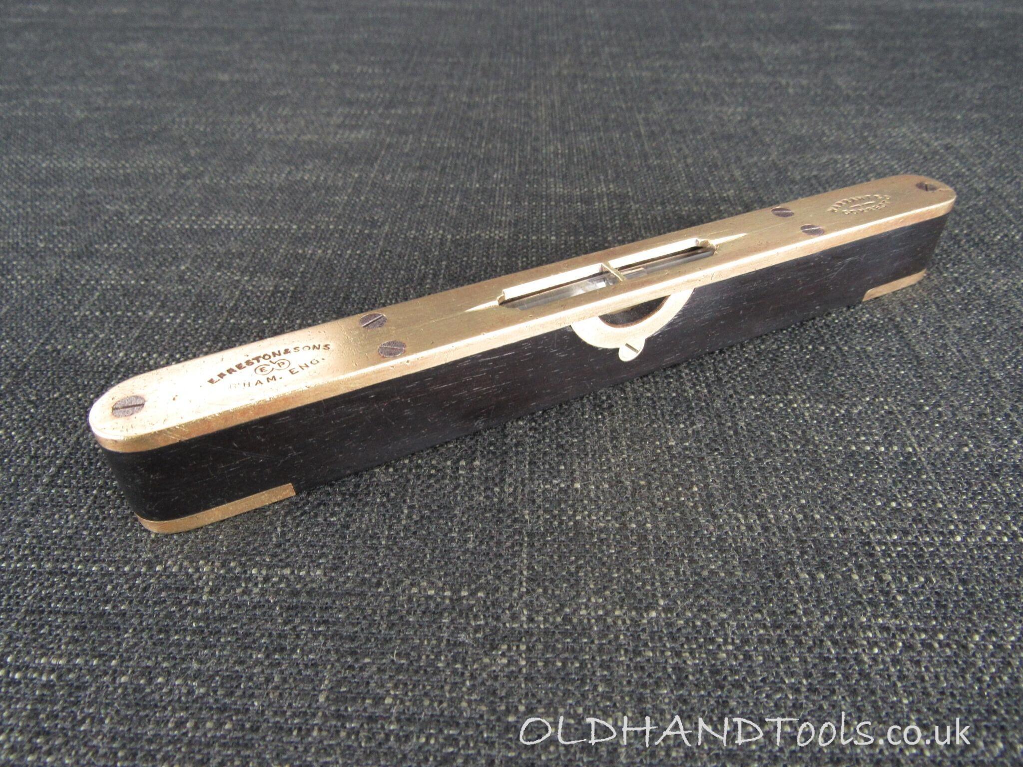 8 inch EDWARD PRESTON Ebony Spirit Level *SOLD*