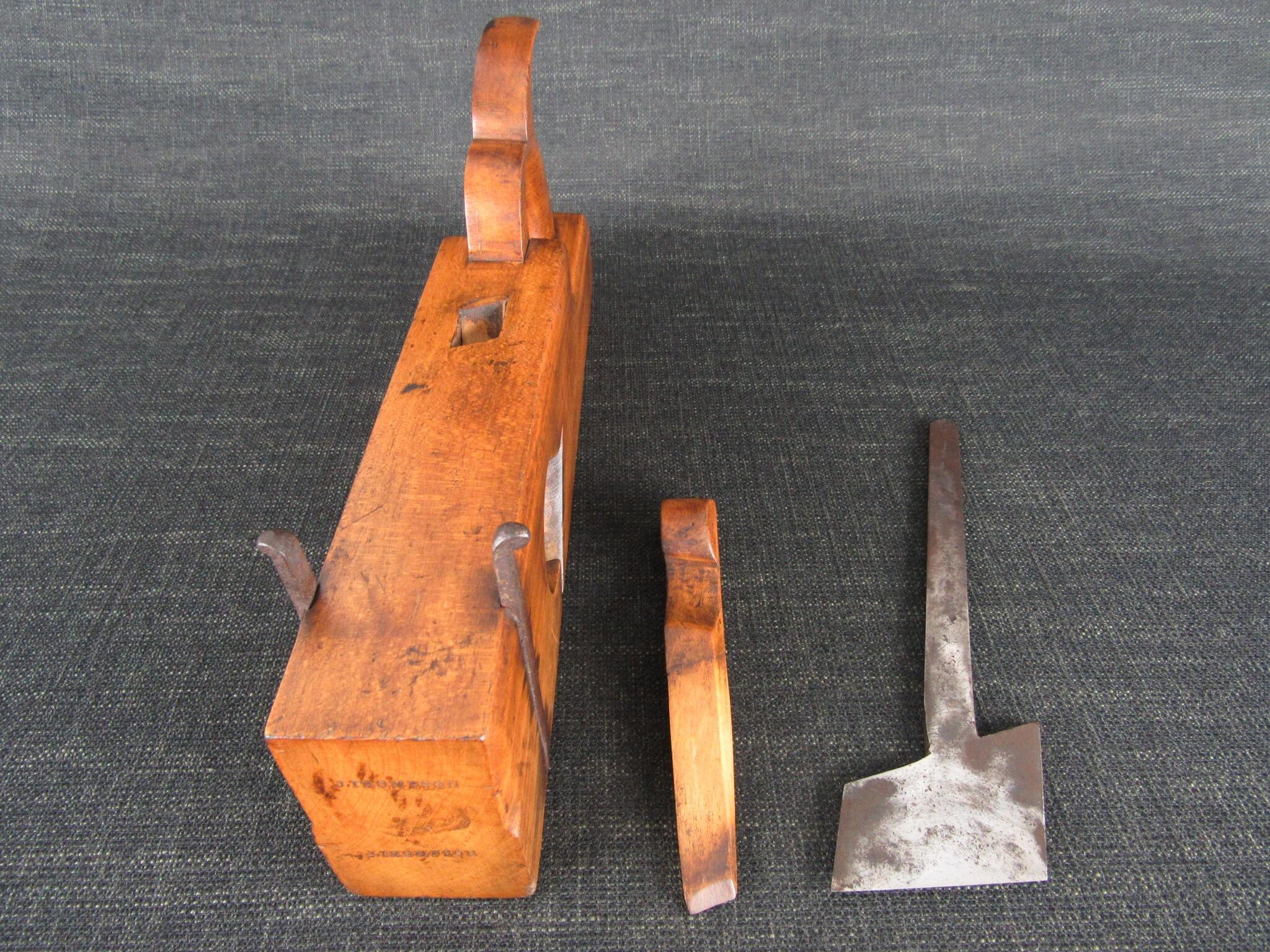Impressive Large Handled Wooden Skew Rebate Plane *SOLD*