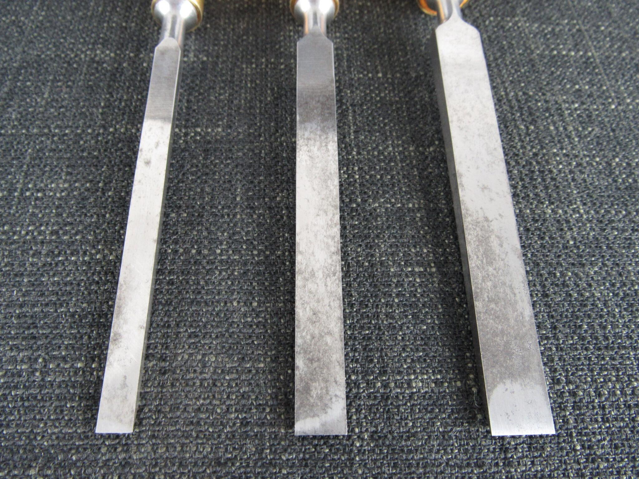 3 SORBY Firmer Chisels with Boxwood Handles *SOLD*