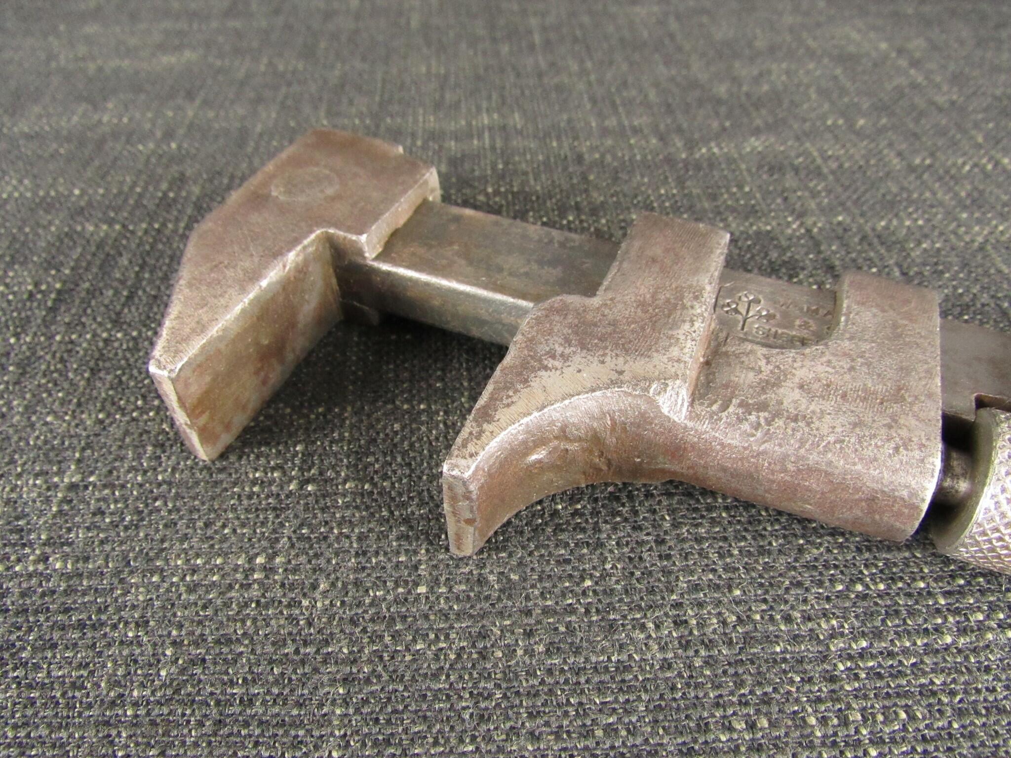 MARPLES Adjustable Wrench with Wood Core Handle *SOLD*