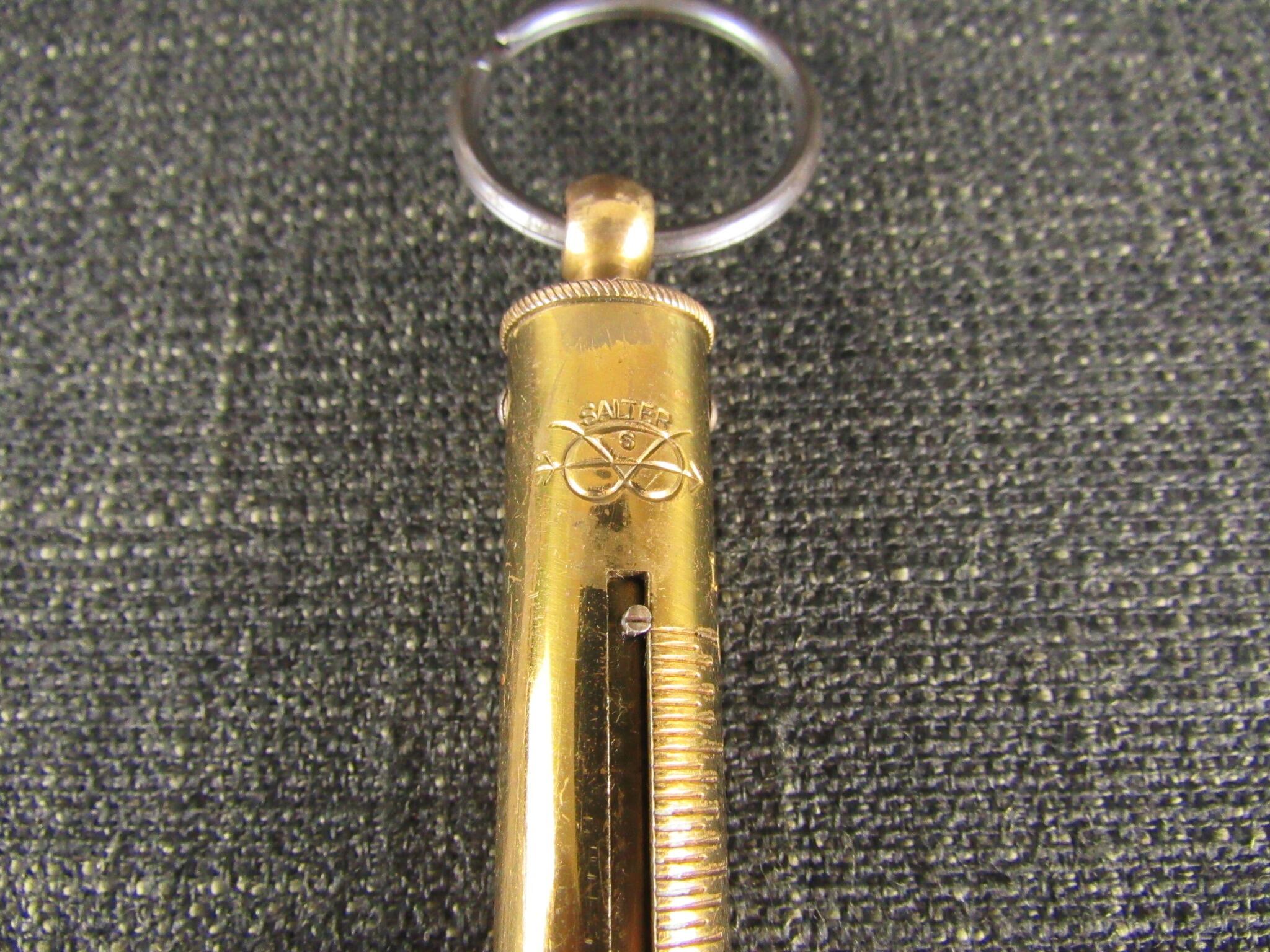 Small 1lb SALTER Brass Spring Balance Scale *SOLD*