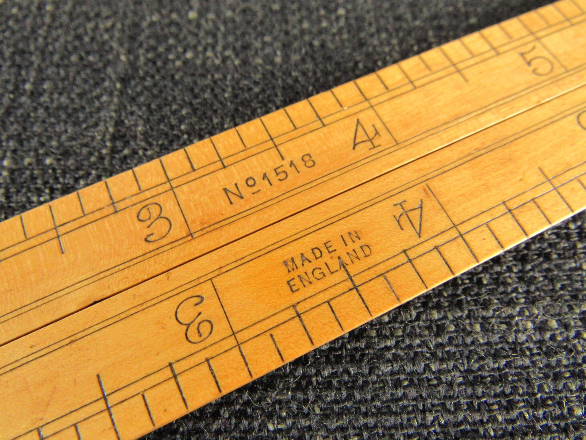 6 inch RABONE 1518 Tailors Diagram Rule & Square *SOLD*