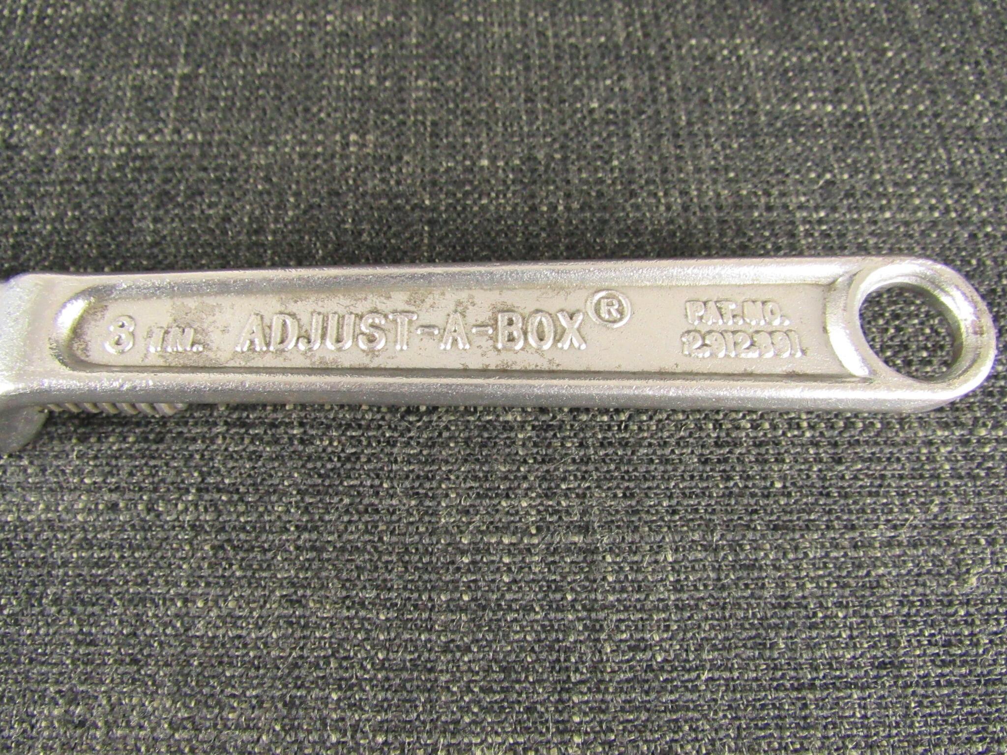 Patent ADJUST A BOX Adjustable Wrench or Spanner *SOLD*