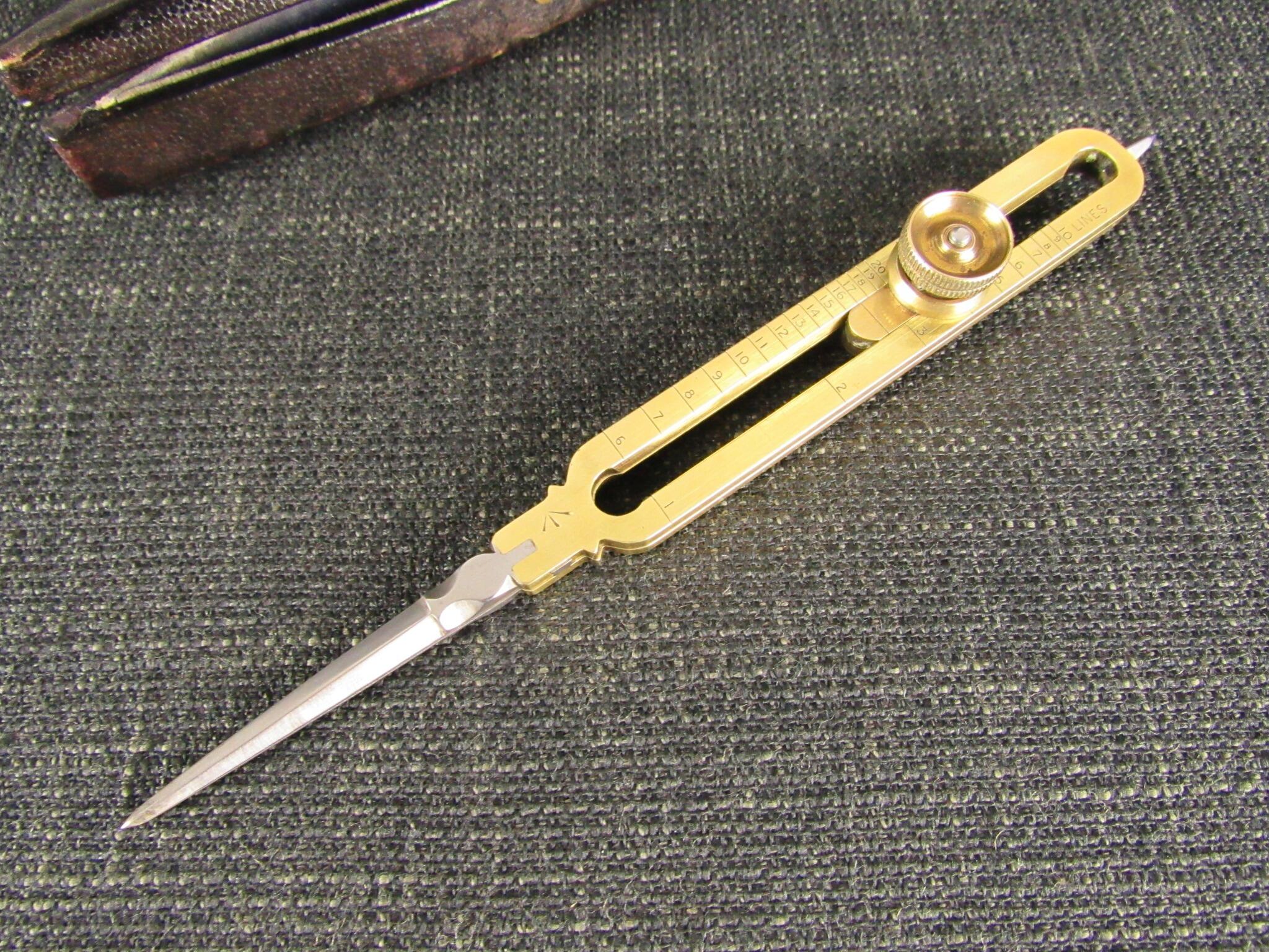 RJ HOPGOOD Proportional Dividers with Broad Arrow Mark *SOLD*