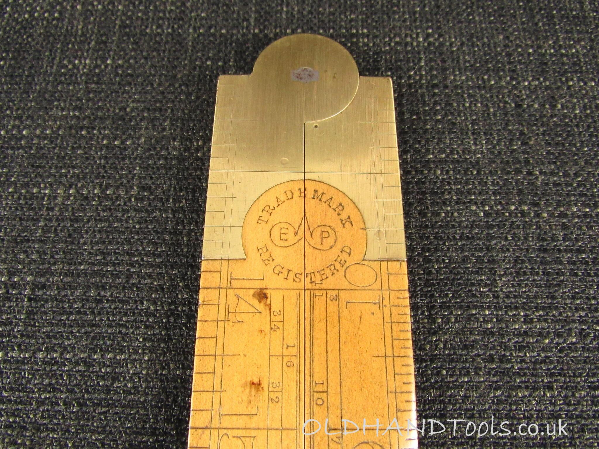 PRESTON Boxwood Routledge Engineers Rule with Brass Slide - 2 foot 2 ...