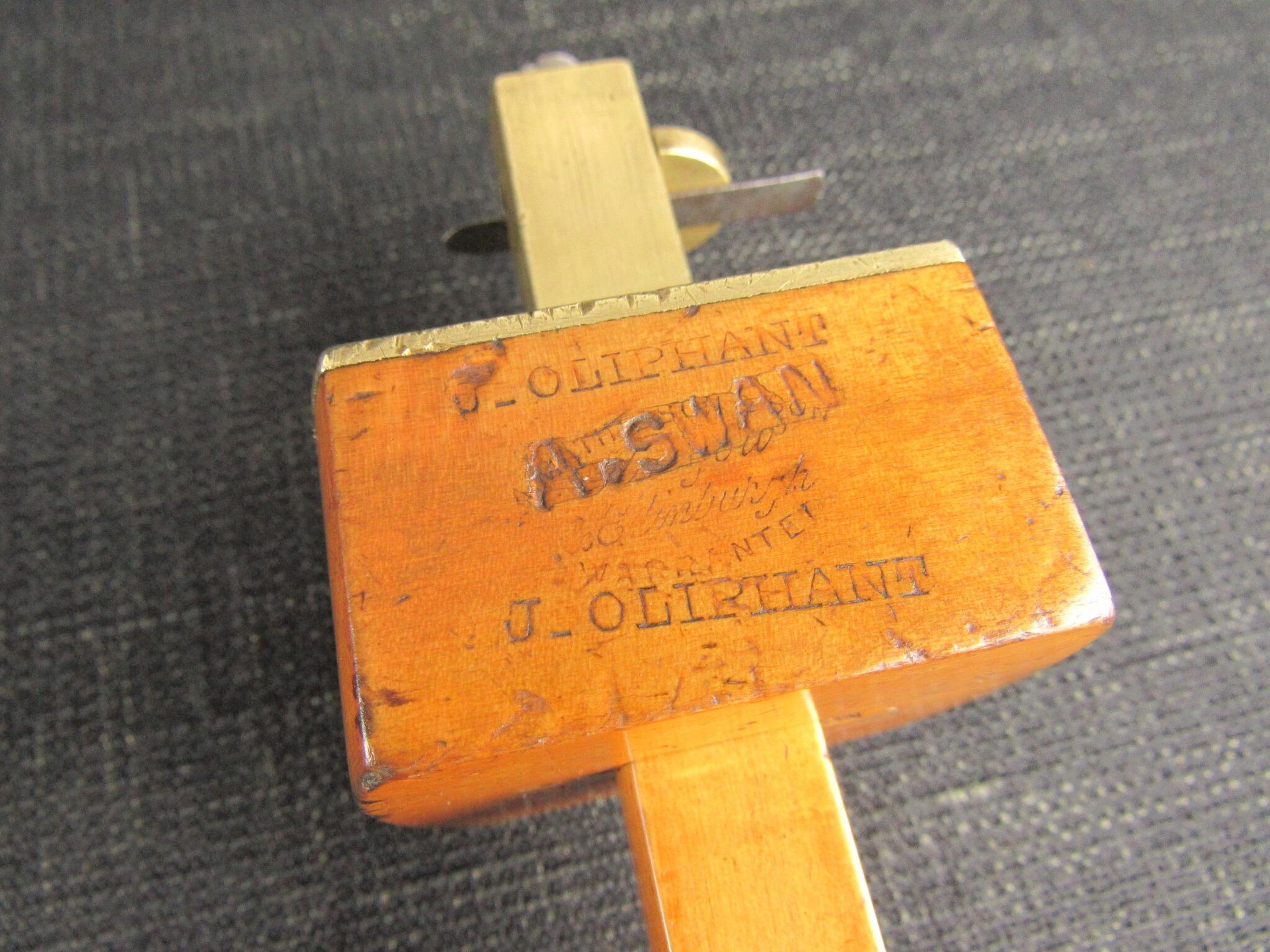 MATHIESON Boxwood Cutting Gauge - Slitting Gauge *SOLD*