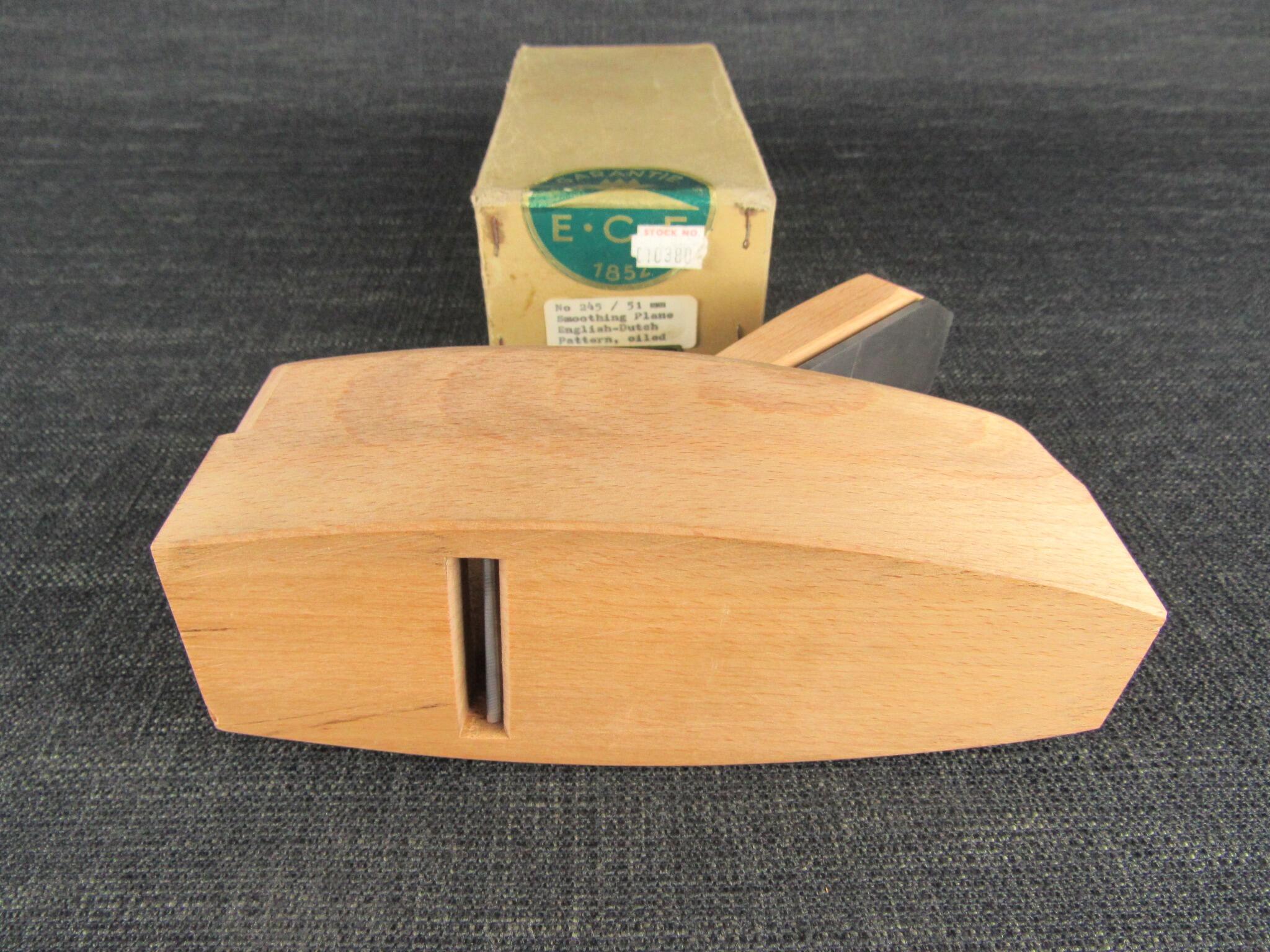 Unused ECE No 245 Wooden Smoothing Plane - English Pattern *SOLD*
