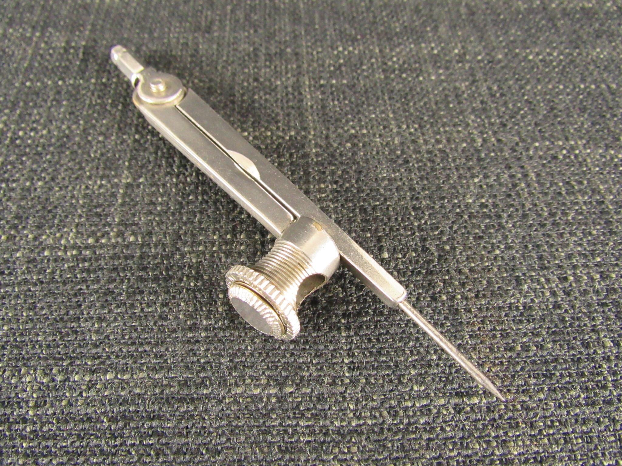 HELIX Nickel Plated Brass Compass *SOLD*