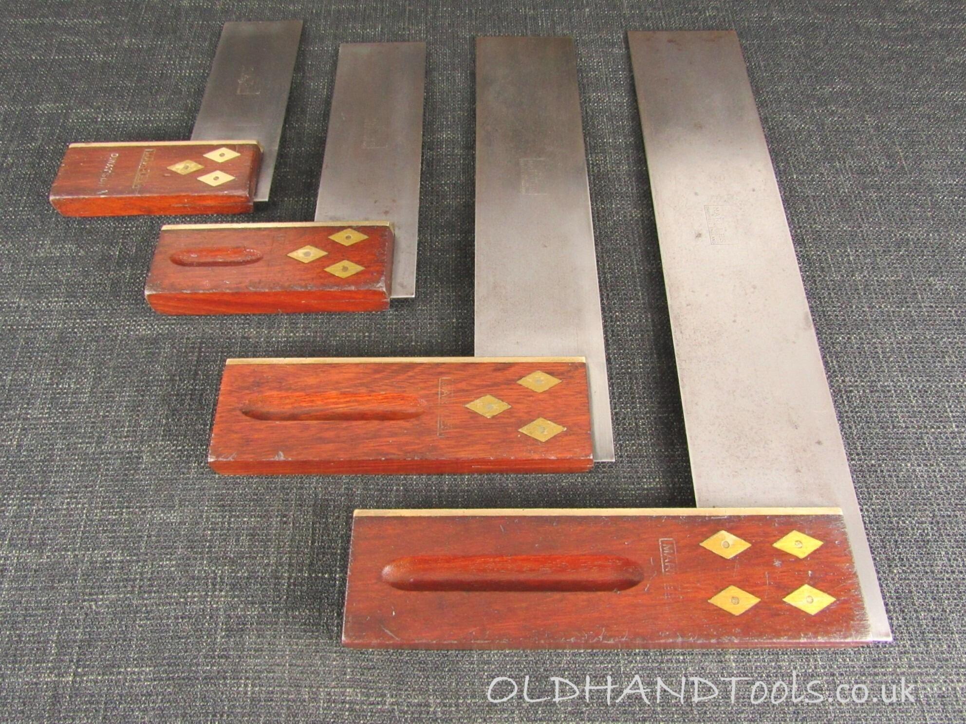 Graduated Set of 4 MARPLES Try Squares *SOLD*