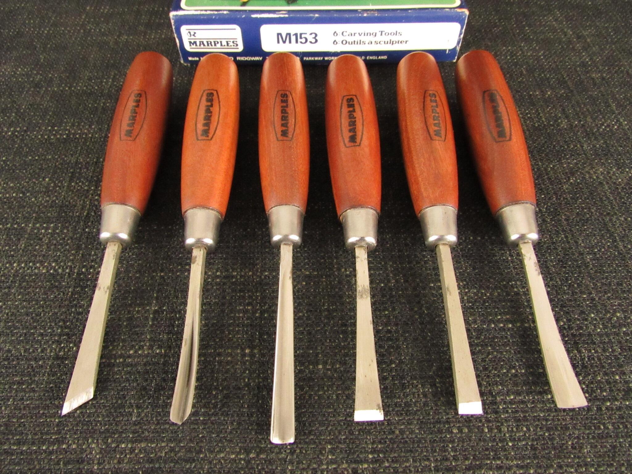Set of 6 MARPLES M153 Carving Tools *SOLD*