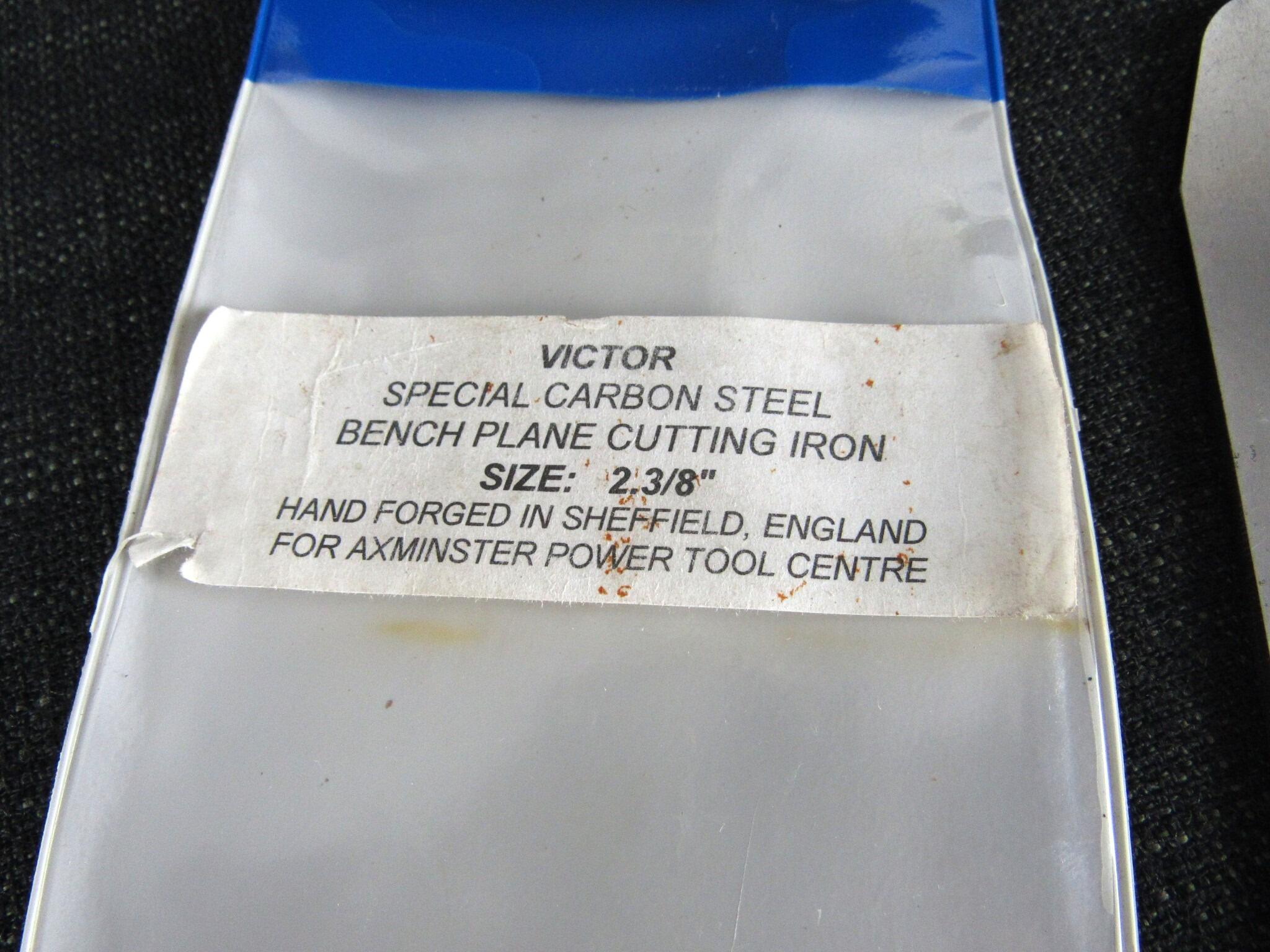 VICTOR 2 3/8 inch Plane Blade Iron - CLIFTON Planes *SOLD*