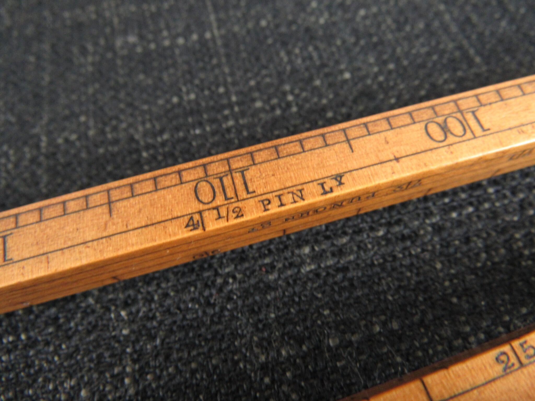 Joseph LONG 6 Fold Boxwood Gauging Rod or Dipping Rule *SOLD*