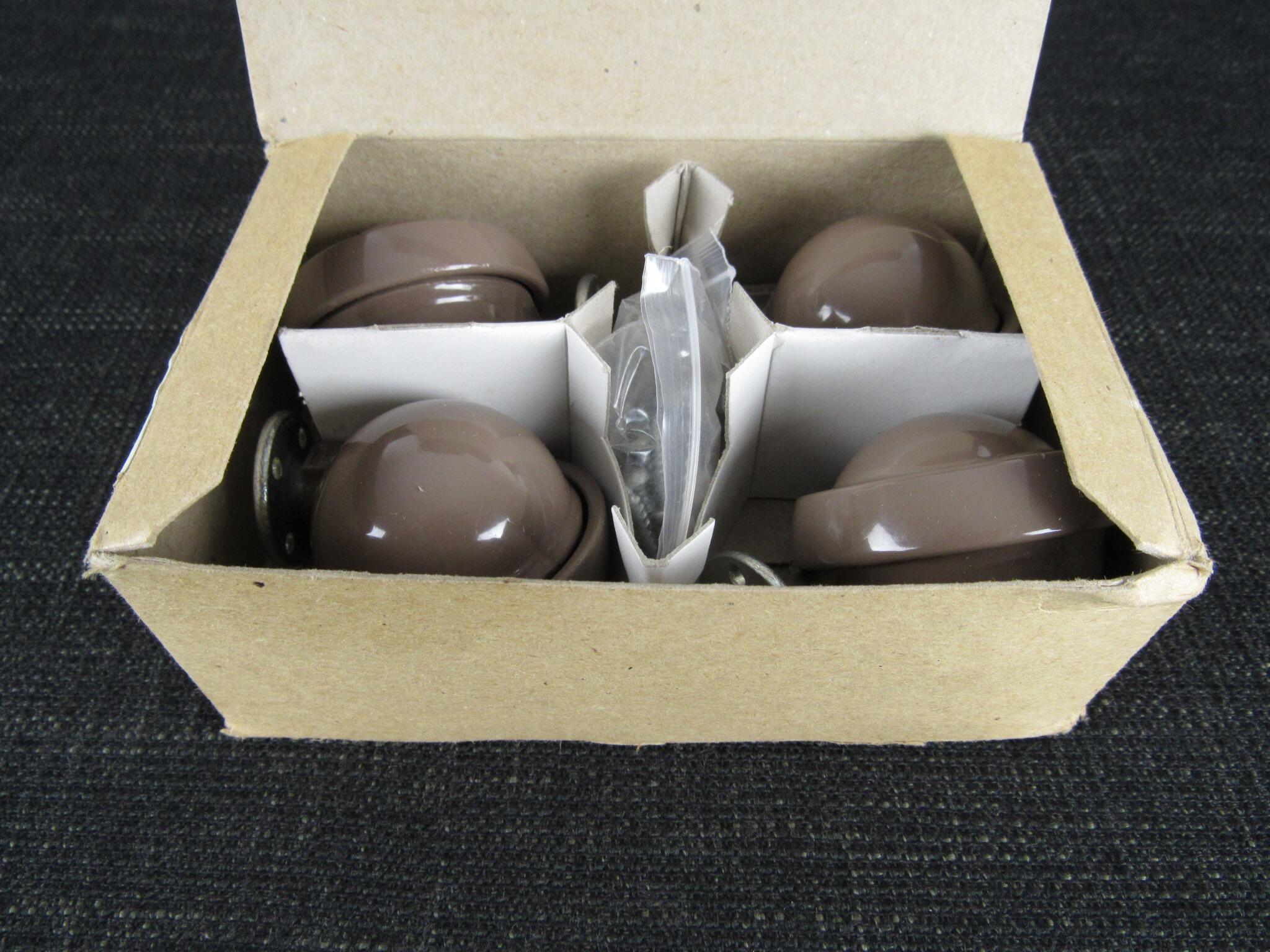 Set of 4 Vintage KENRICK SHEPHERD Mini Castors - 2 inch