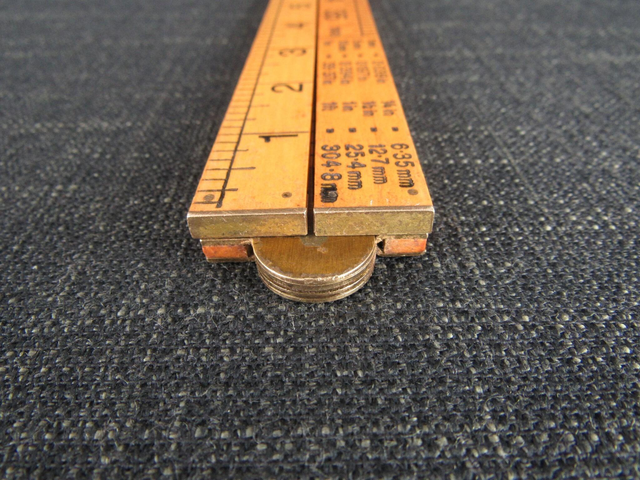 Patent RABONE CHESTERMAN 1162 Imperial & Metric Boxwood Rule - 3ft - 1 ...